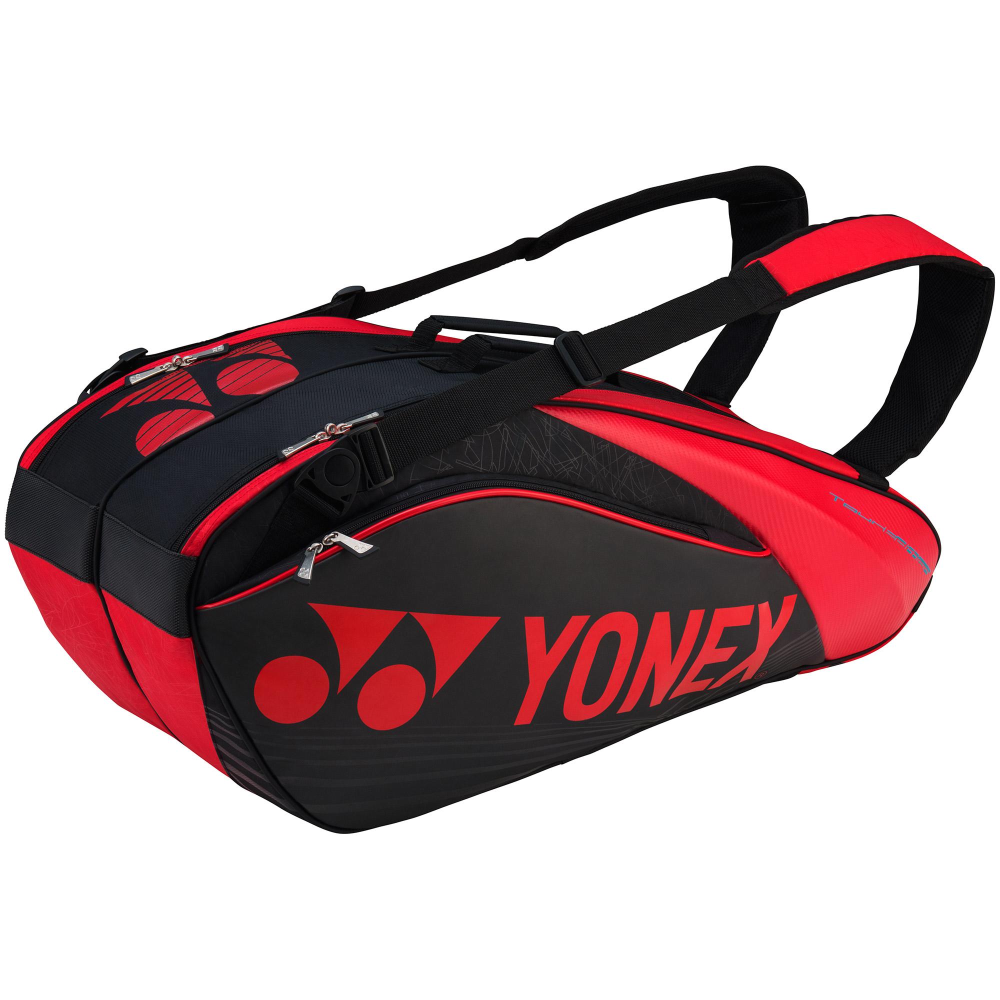 Yonex Pro 6 Racket Bag (BAG9626EX) - Black/Red - Tennisnuts.com
