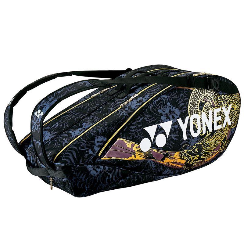 Yonex Osaka Pro 6 Racket Bag - Black/Gold - Tennisnuts.com