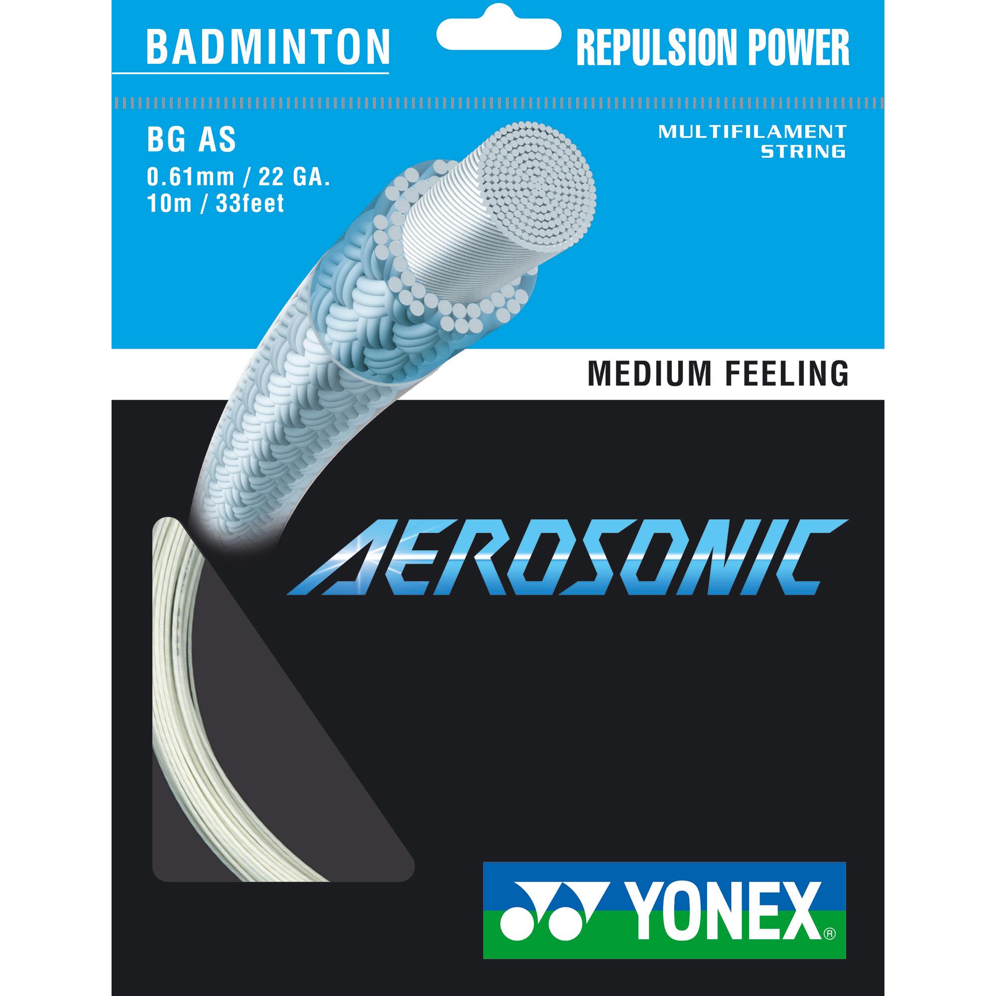 Yonex Aerosonic Badminton String Set - White - Tennisnuts.com