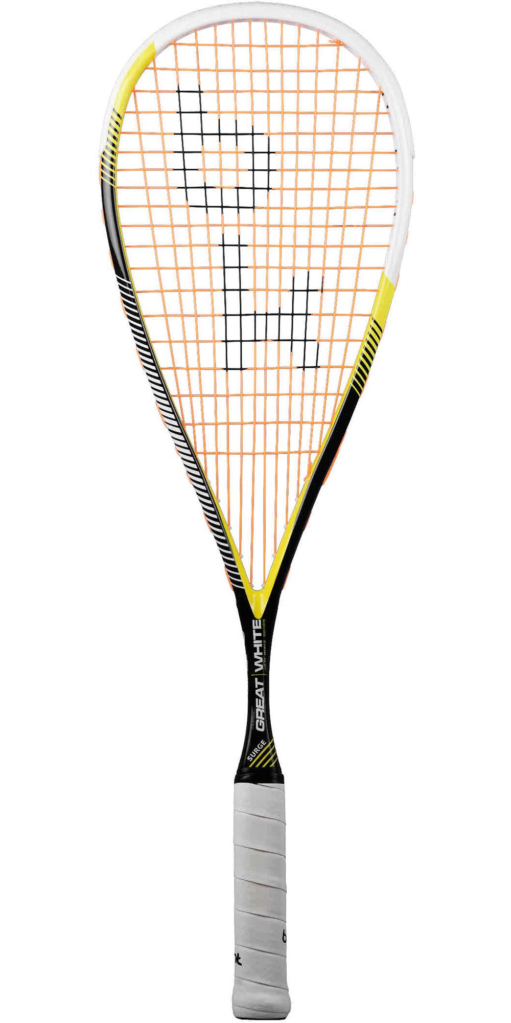 Black Knight Great White Surge Squash Racket - Tennisnuts.com