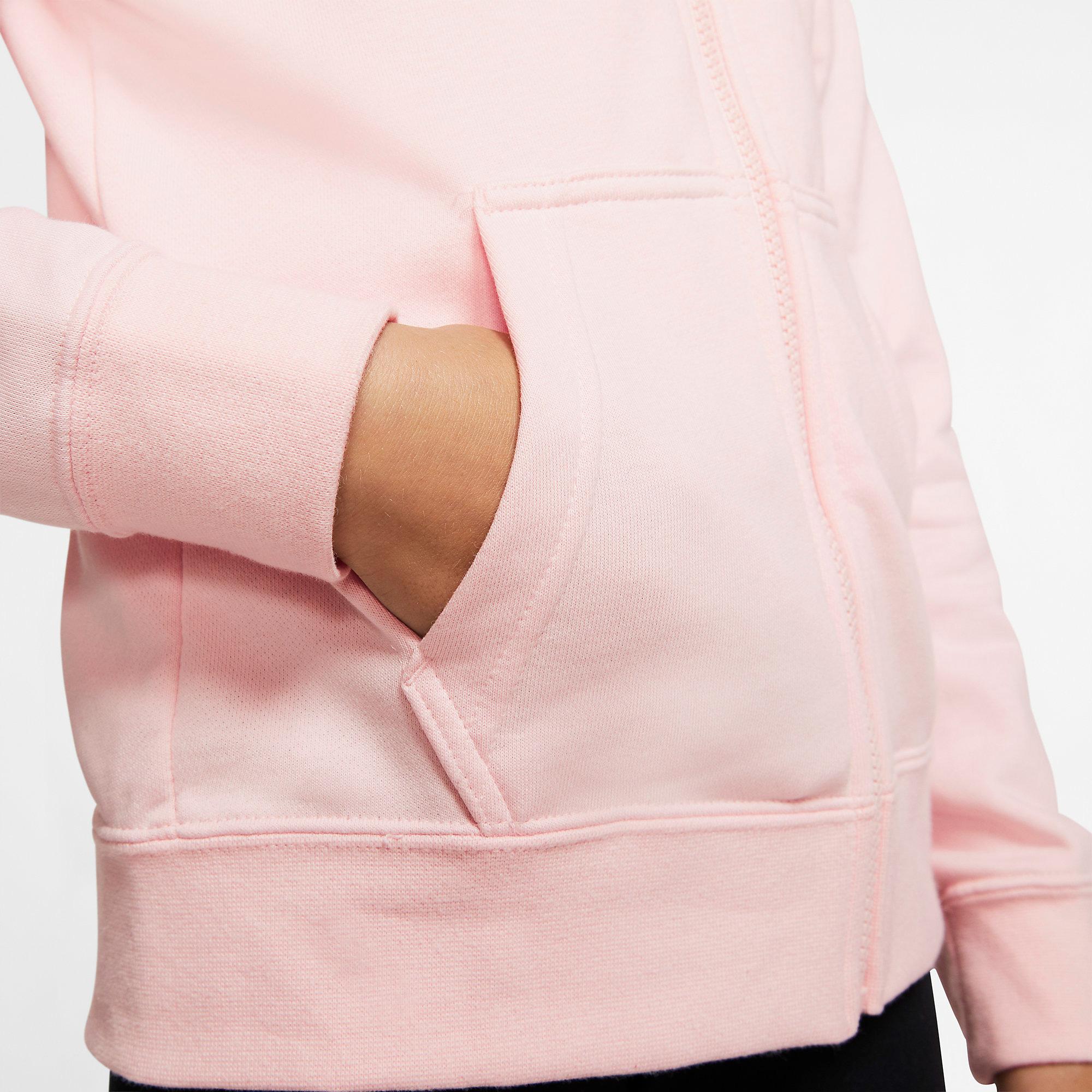 Nike Air Girls Fleece Hoodie - Echo Pink - Tennisnuts.com