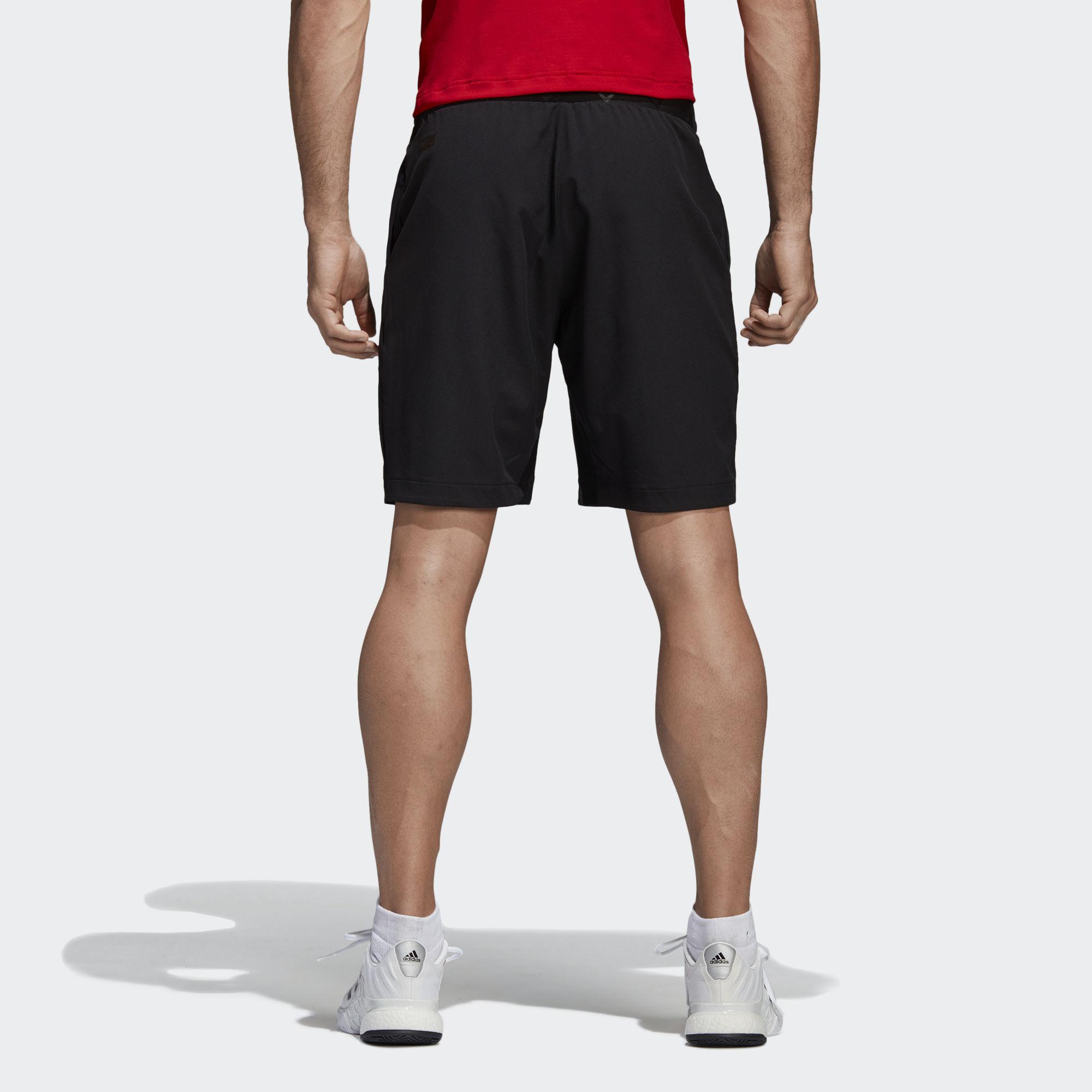 Adidas Mens Barricade Bermuda Tennis Shorts - Black - Tennisnuts.com