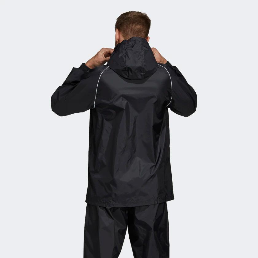 Adidas Mens Core 18 Rain Jacket - Black - Tennisnuts.com