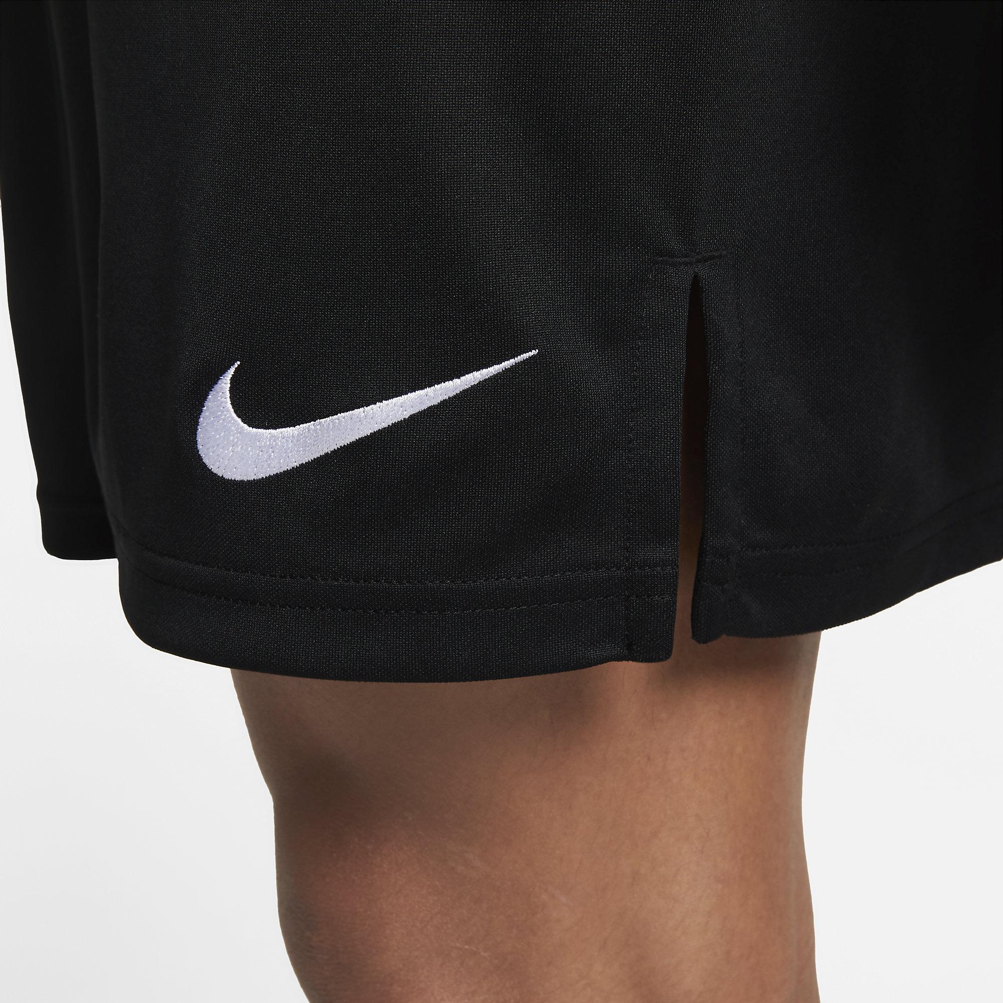Nike Mens Dri-FIT Knit Tennis Shorts - Black - Tennisnuts.com