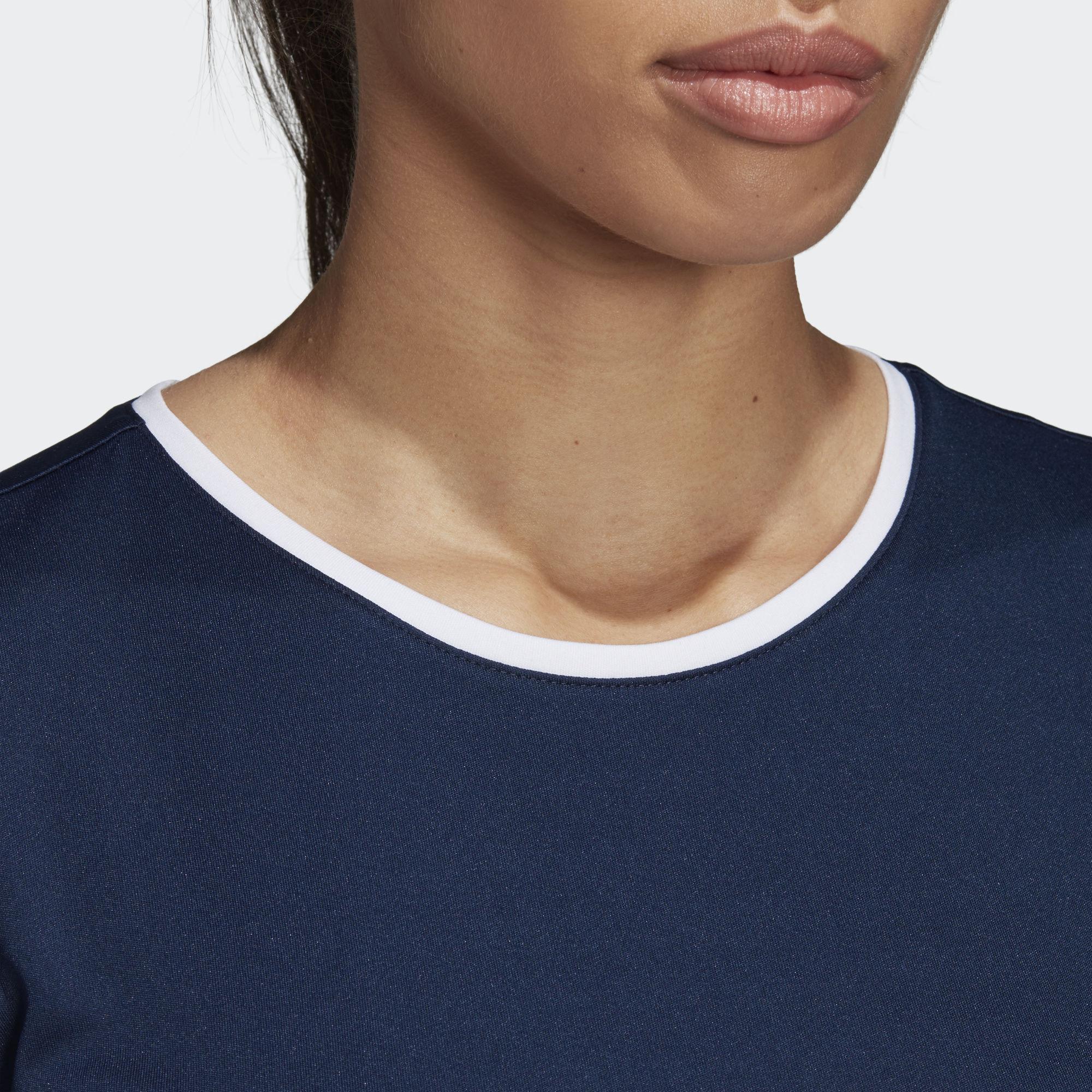 Adidas Womens 3-Stripes Club Tee - Collegiate Navy - Tennisnuts.com