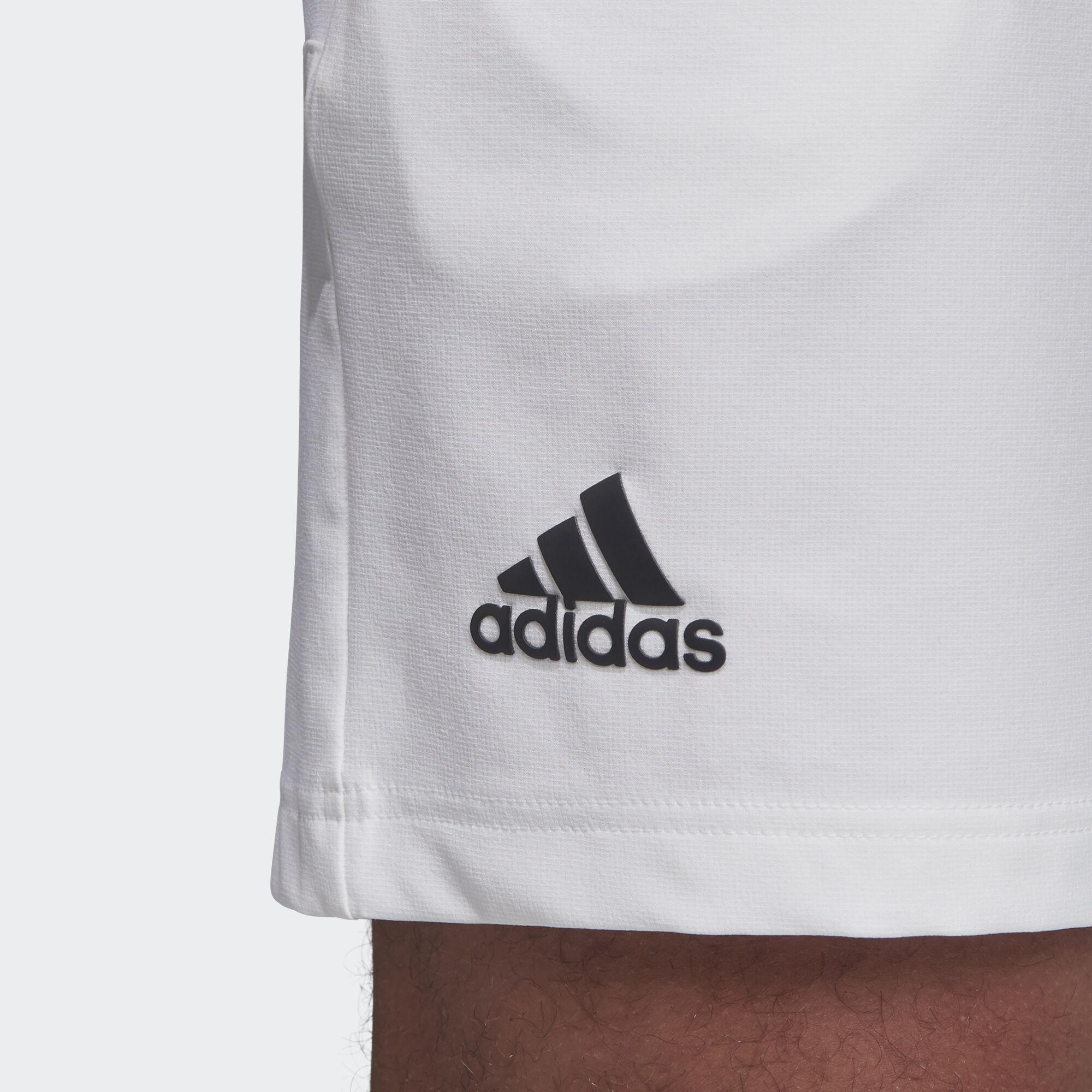 Adidas Mens New York Shorts - White - Tennisnuts.com