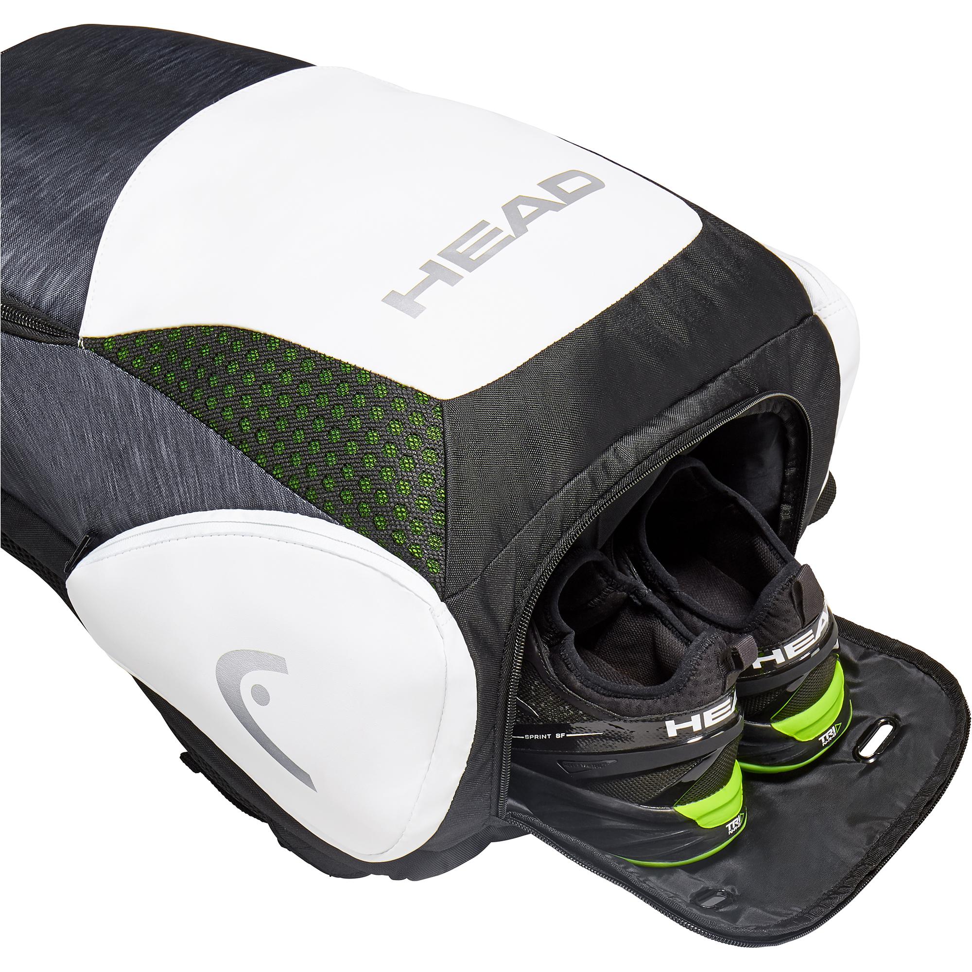 Head Djokovic Backpack - Black/White - Tennisnuts.com