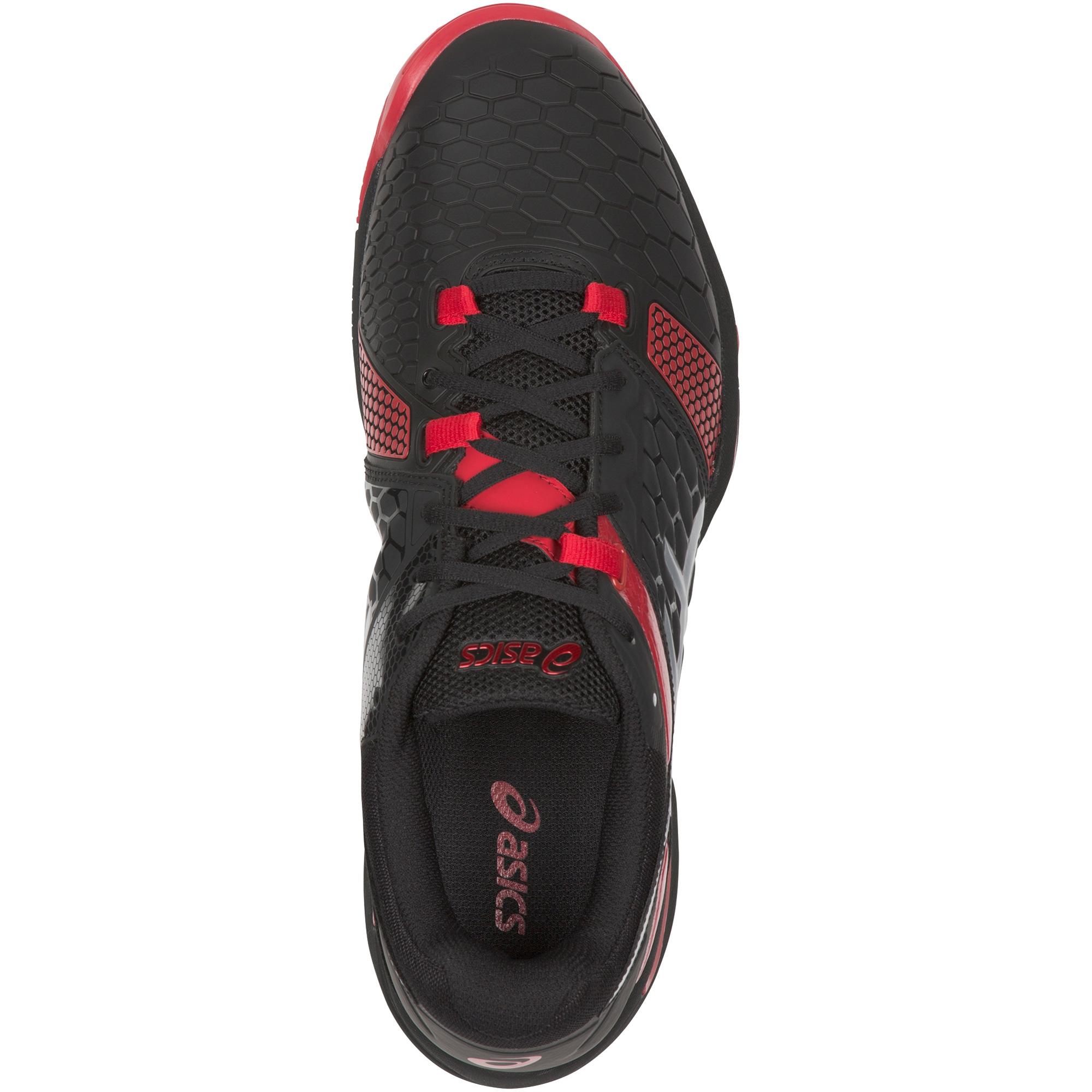 Asics Mens GEL-Blast 7 Indoor Court Shoes - Black/Red - Tennisnuts.com