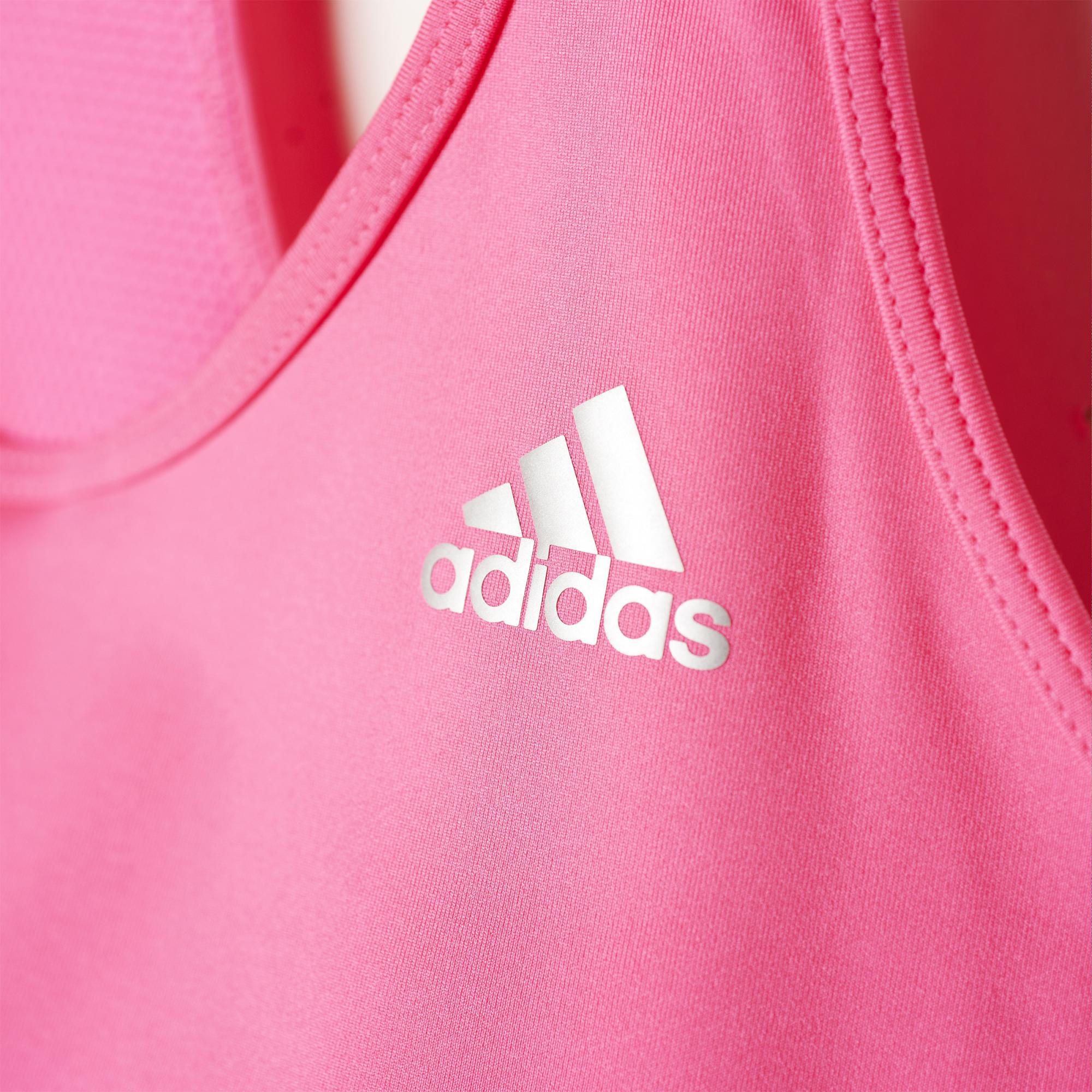 Adidas TechFit Sports Bra - Neon Pink - Tennisnuts.com