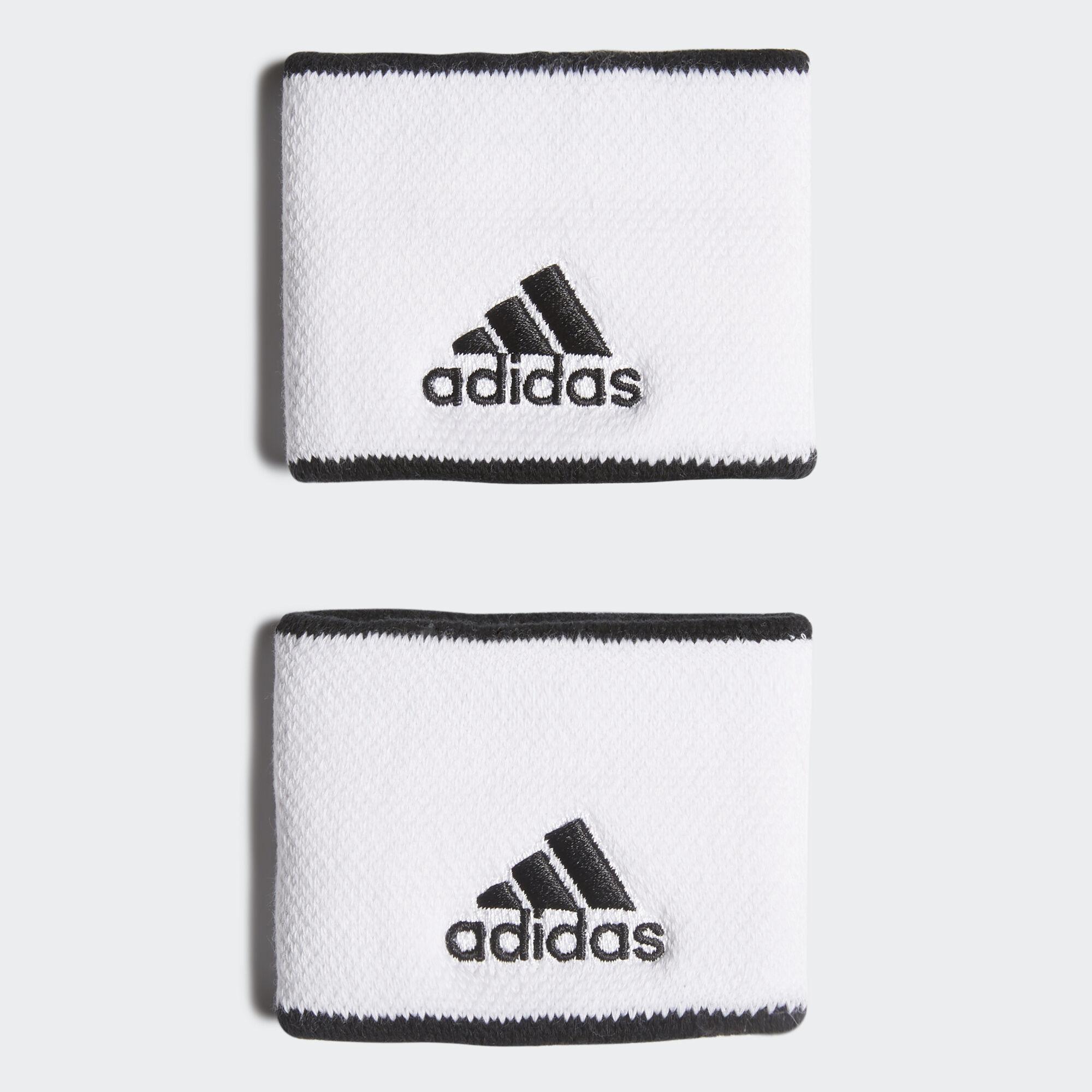 Adidas Tennis Small Wristband - White/Black - Tennisnuts.com