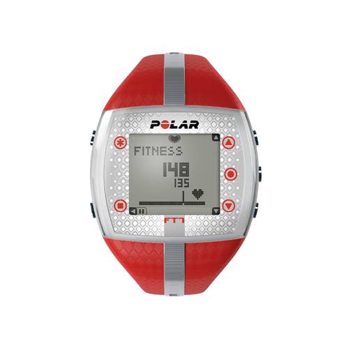 Polar FT7 Heart Rate Monitor - Red/Silver - Tennisnuts.com