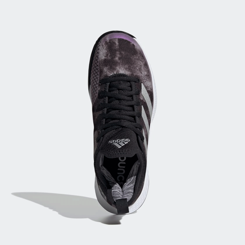 Adidas Womens Defiant Generation Tennis Shoes - Core Black - Tennisnuts.com