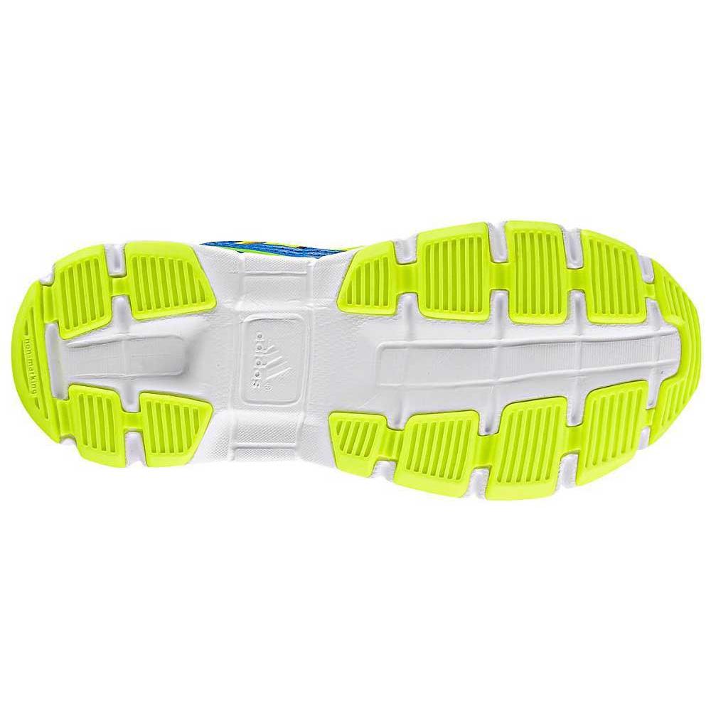 Adidas Kids AdiFast Running Shoes - Blue/Lime - Tennisnuts.com