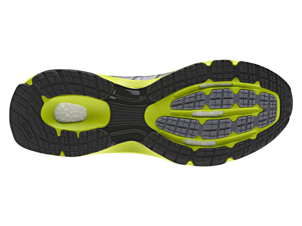 Adidas Womens Sonic Boost Running Shoes - Grey/Lime/Silver - Tennisnuts.com