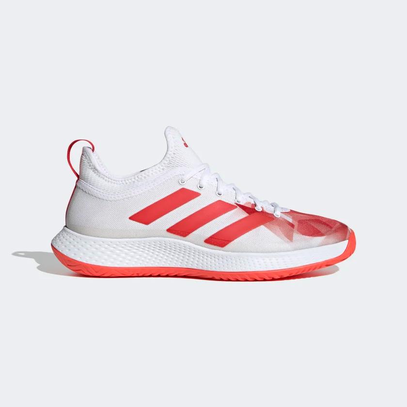 Adidas Mens Defiant Generation Tennis Shoes - Cloud White/Red ...
