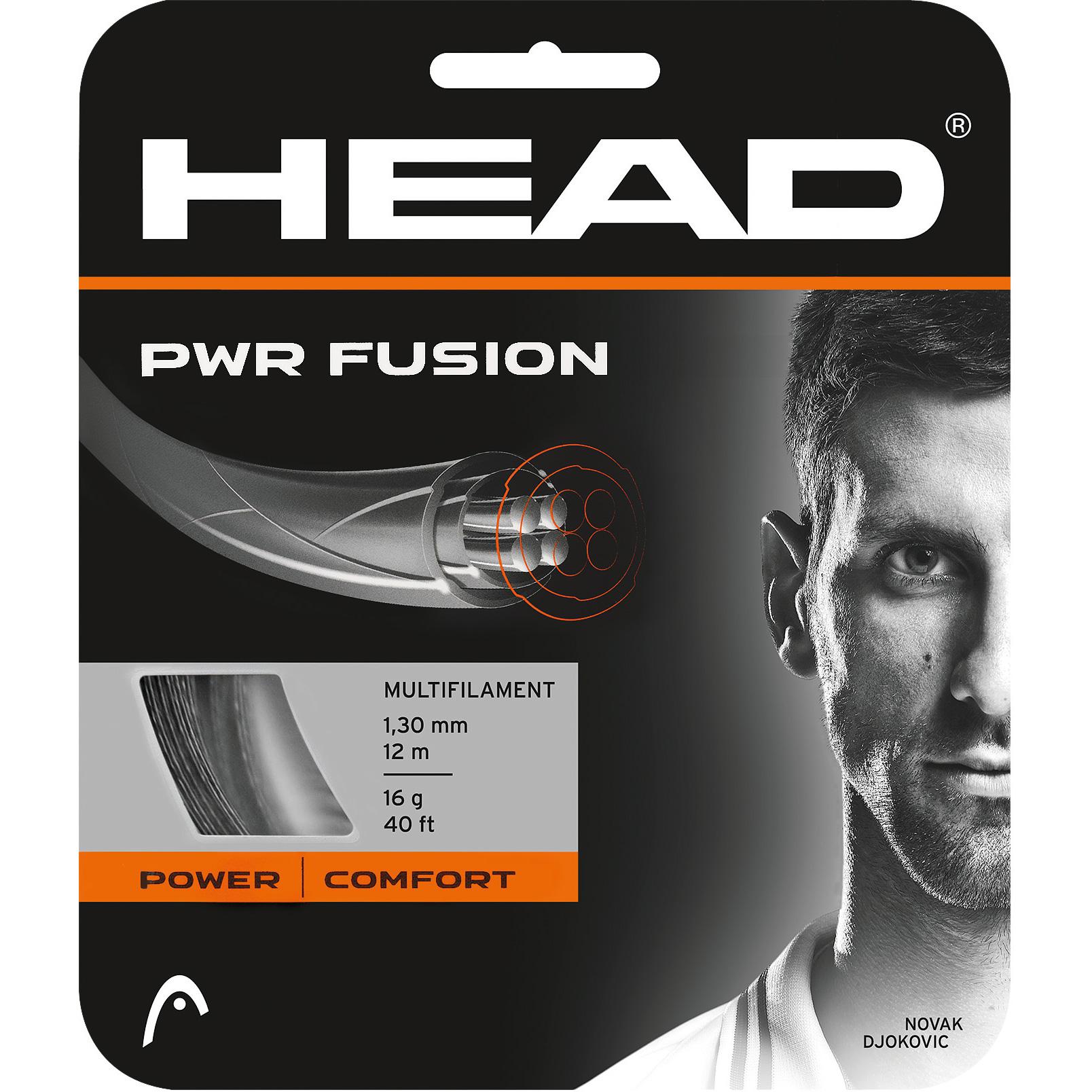 Head PWR Fusion Tennis String Set - Black - Tennisnuts.com