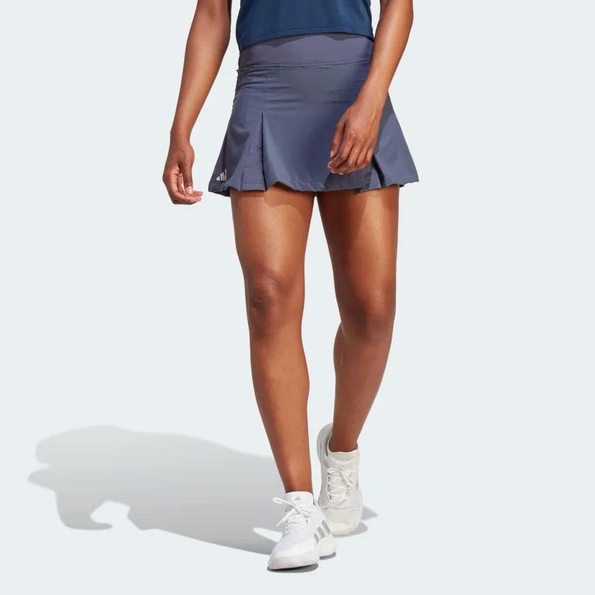 Adidas Womens Club Pleat Tennis Skirt - Shadow Navy - Tennisnuts.com
