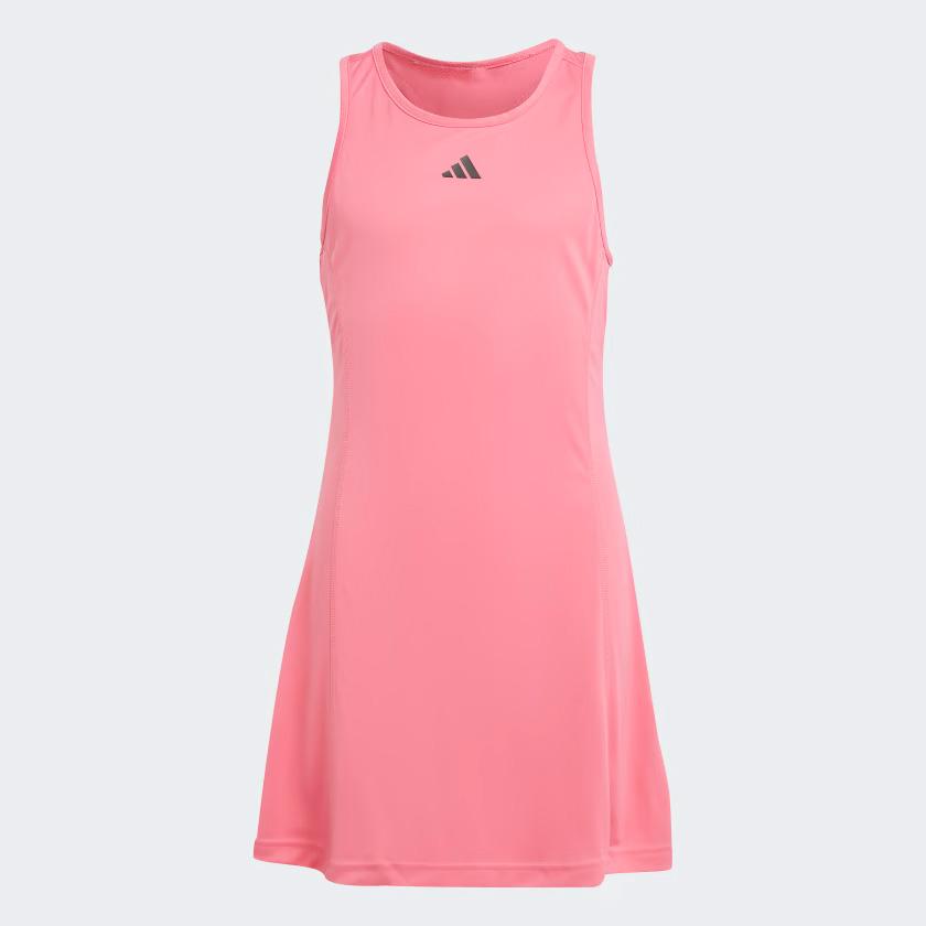 Adidas Girls Spring Club Pleated Tennis Dress - Pink Fusion ...