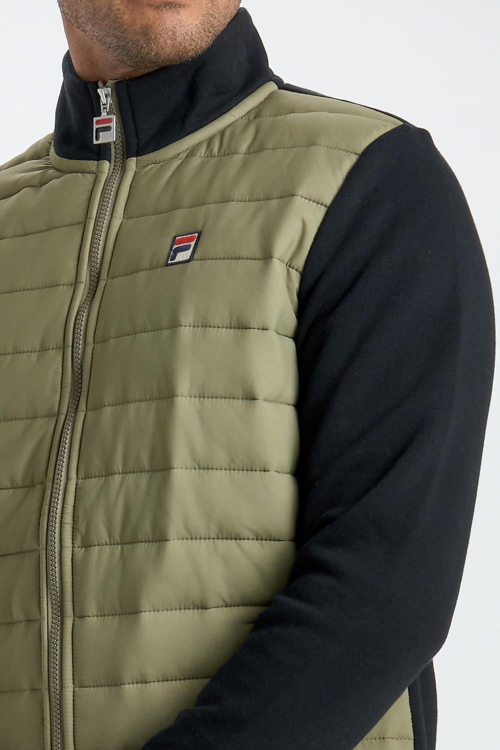 Fila Mens Trev Shell Jacket - Dry Grass/Black - Tennisnuts.com