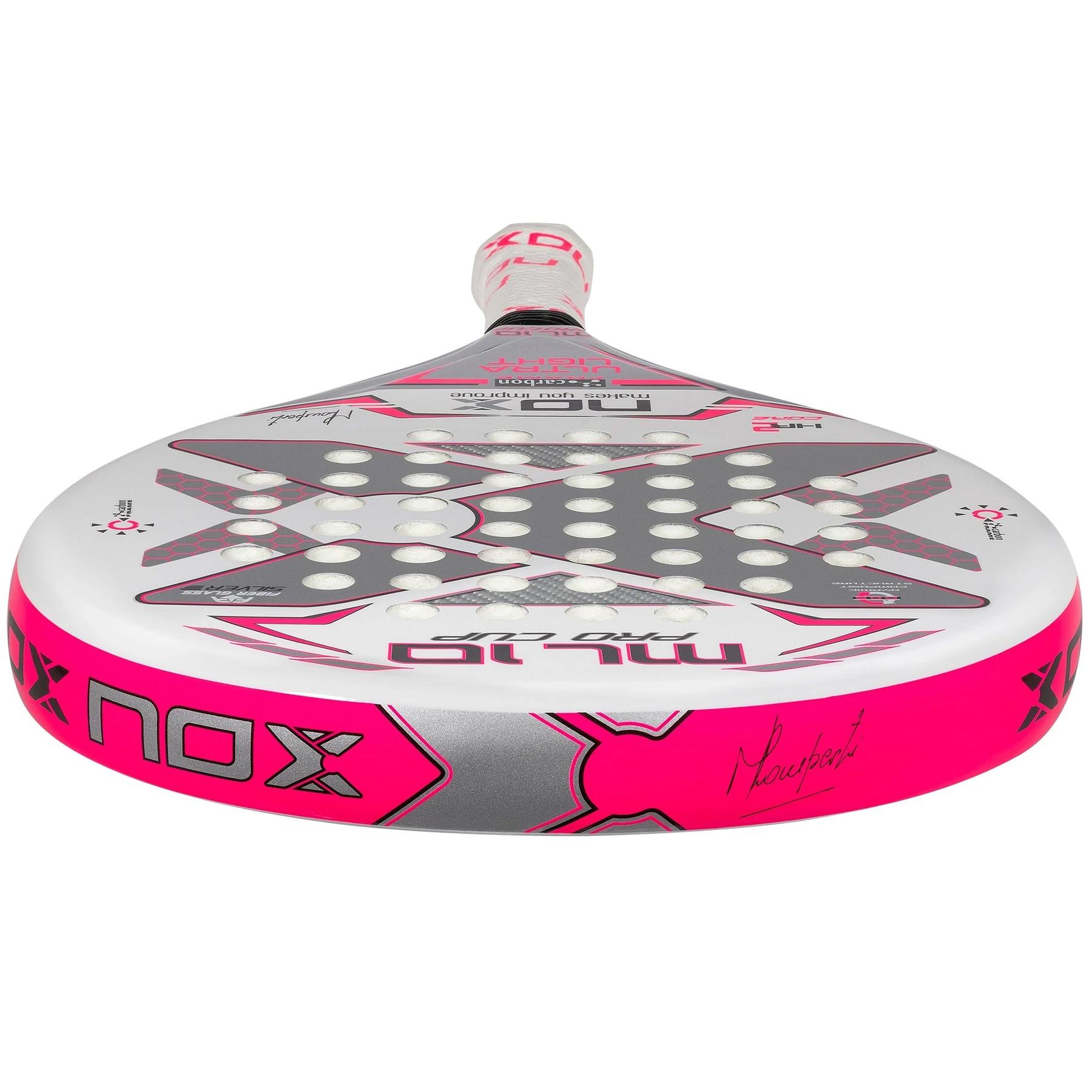 NOX ML10 Pro Cup Ultra Light Silver Padel Racket - Tennisnuts.com
