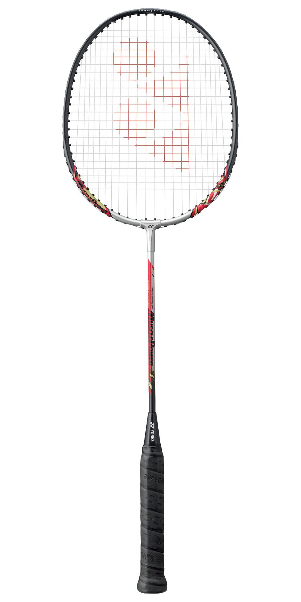 Yonex Muscle Power 3 Badminton Racket - Silver/Red (2015) - Tennisnuts.com