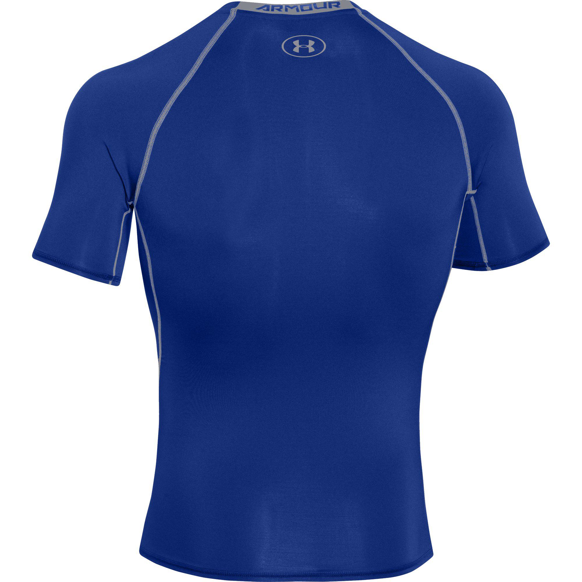 Under Armour Mens HeatGear Compression Top - Royal Blue - Tennisnuts.com