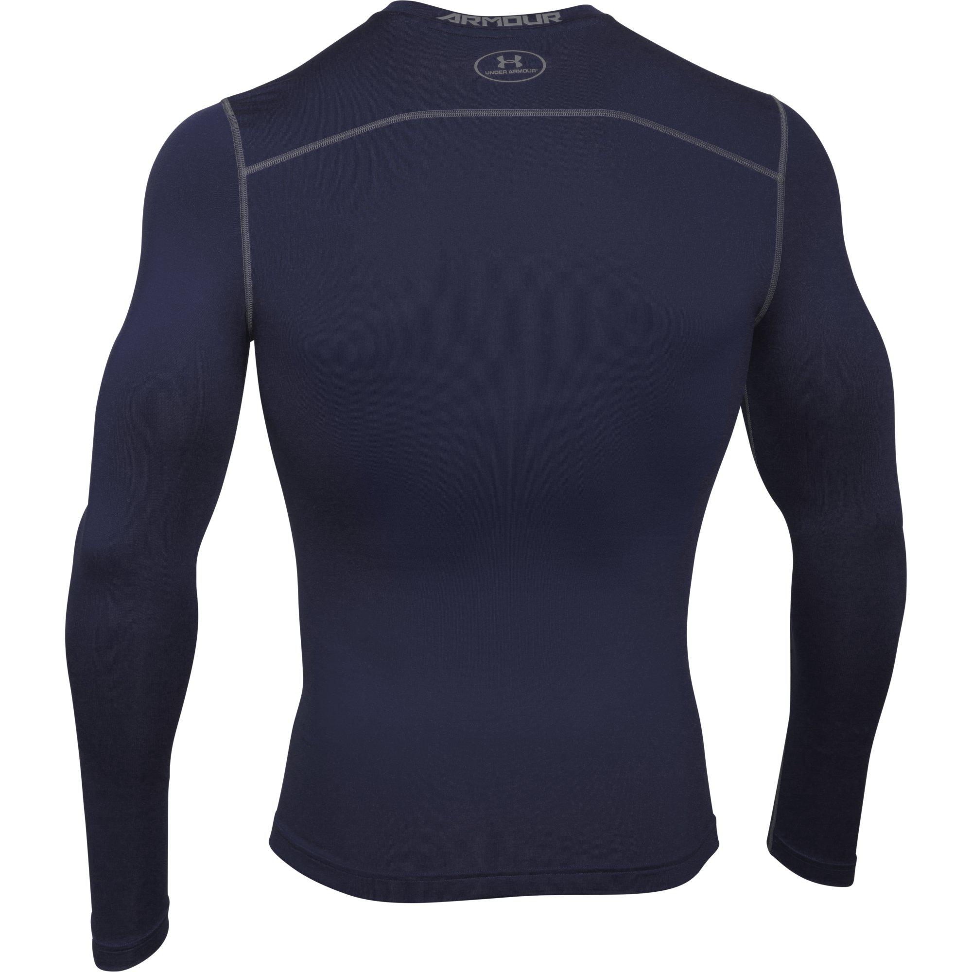 Under Armour Mens ColdGear Compression Crew - Navy - Tennisnuts.com
