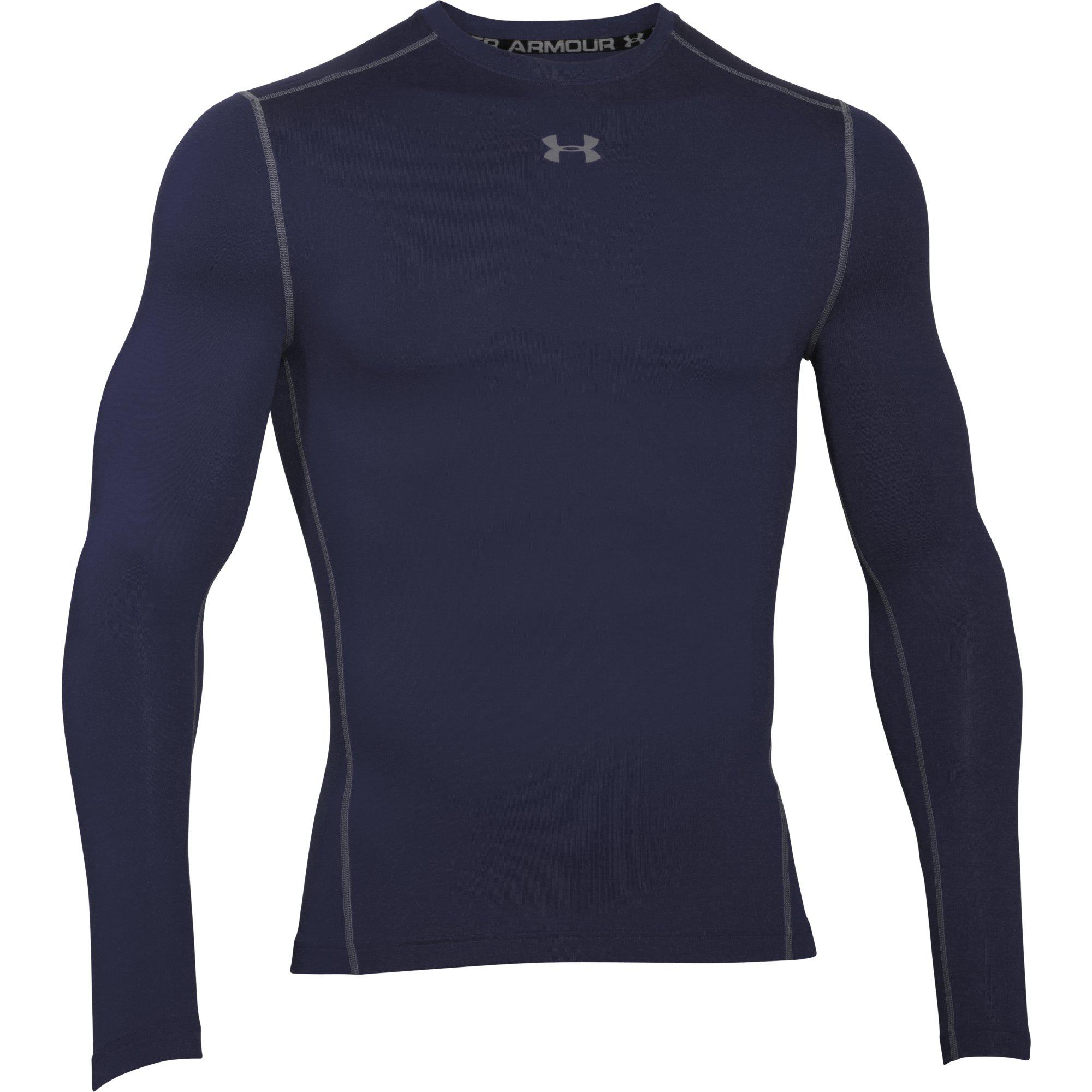 Under Armour Mens ColdGear Compression Crew - Navy - Tennisnuts.com
