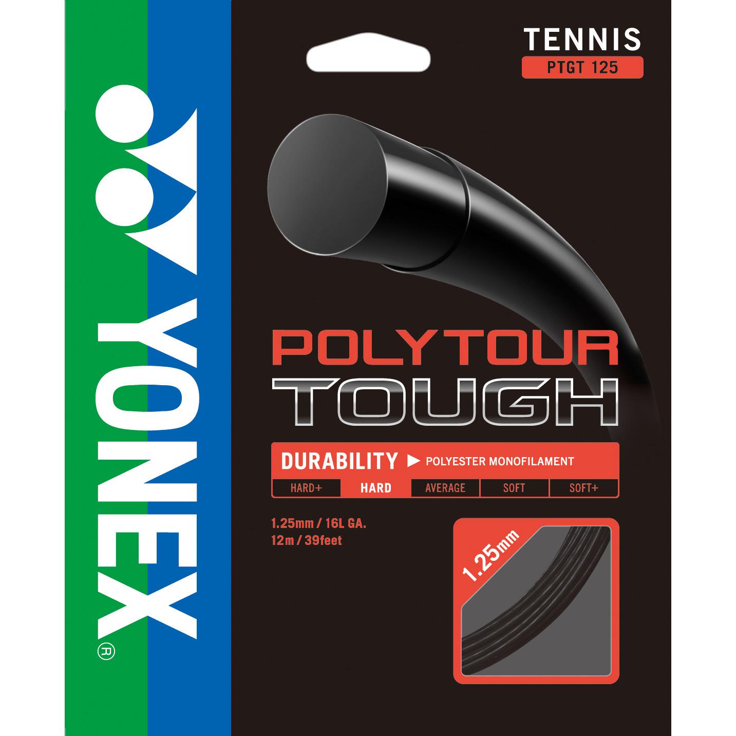 Yonex PolyTour Tough Tennis String Set - Black - Tennisnuts.com