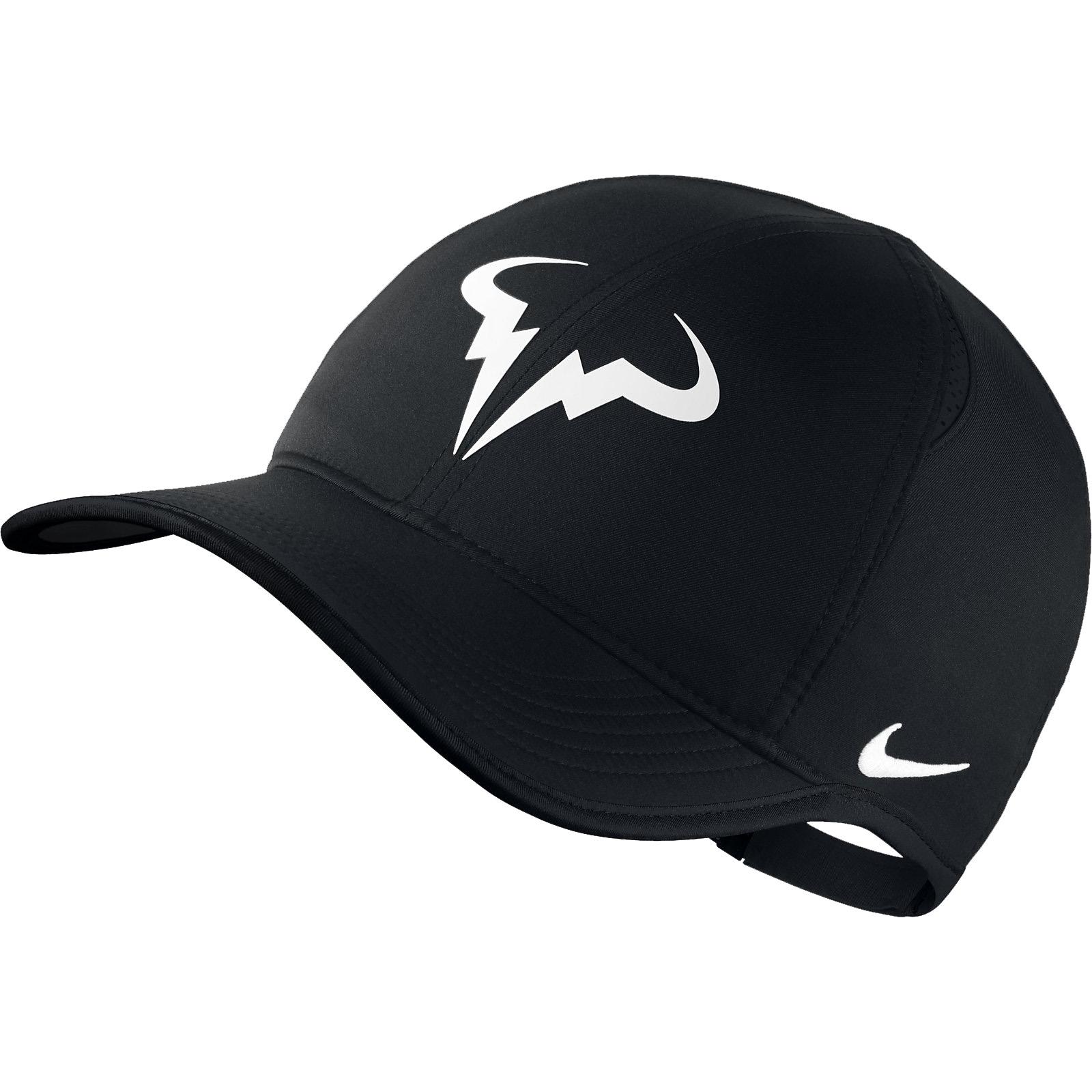 Nike Rafa Premier Feather Light Adjustable Cap - Black - Tennisnuts.com