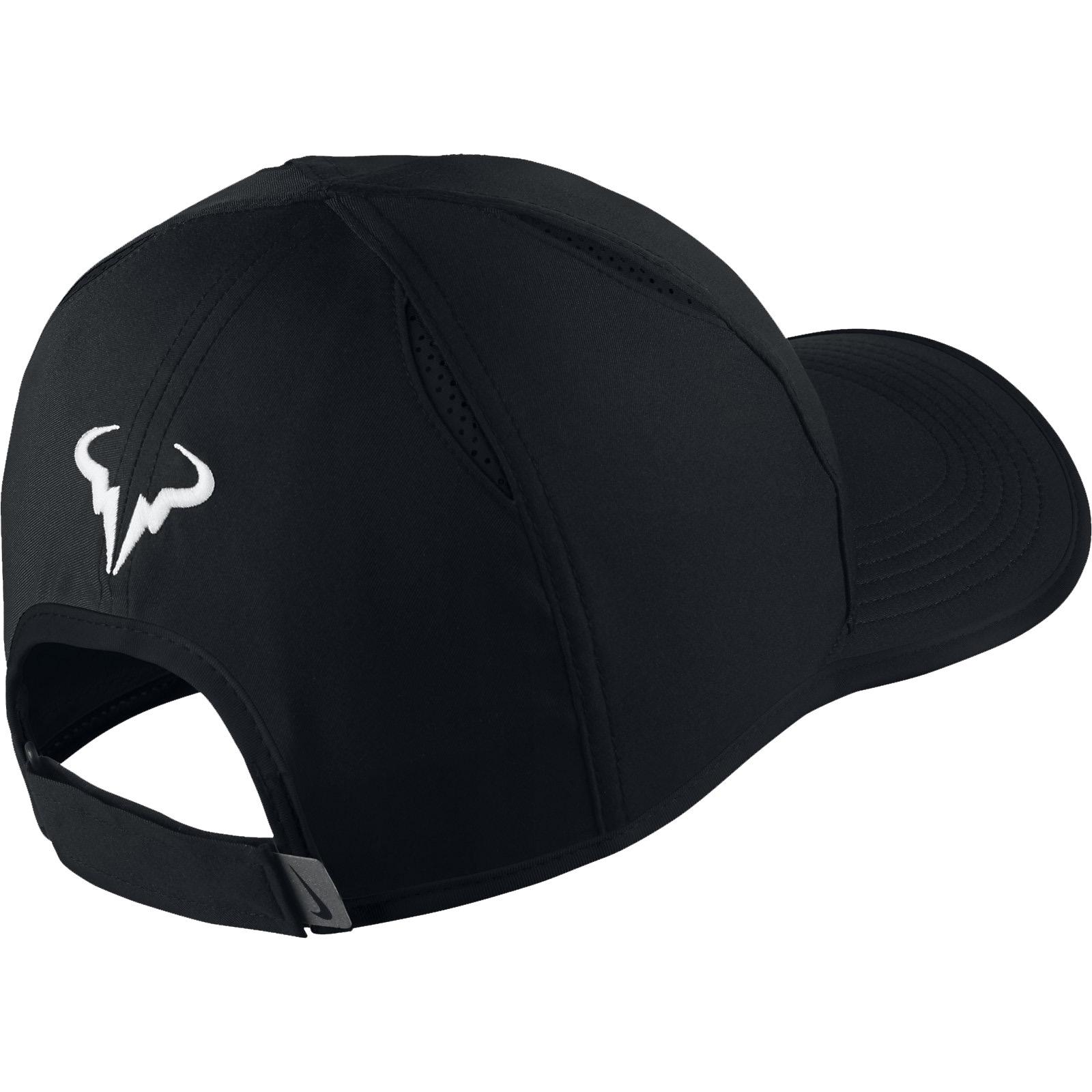 Nike Rafa Premier Feather Light Adjustable Cap - Black - Tennisnuts.com