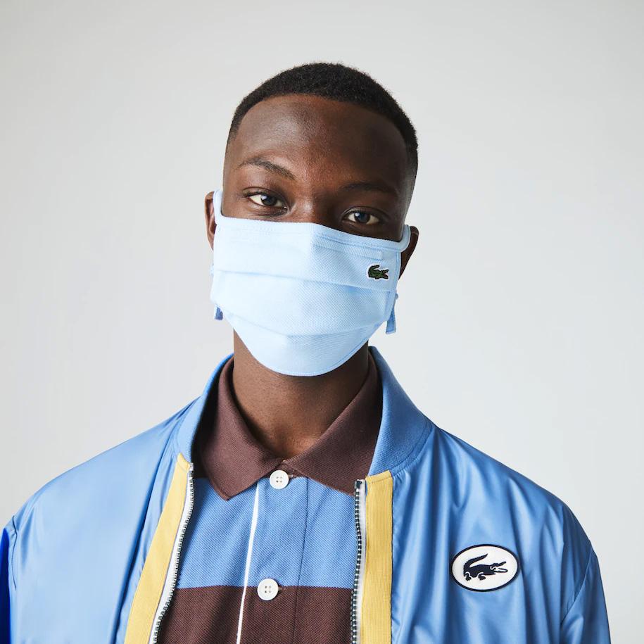 Lacoste Adjustable Face Protection Mask - Light Blue - Tennisnuts.com