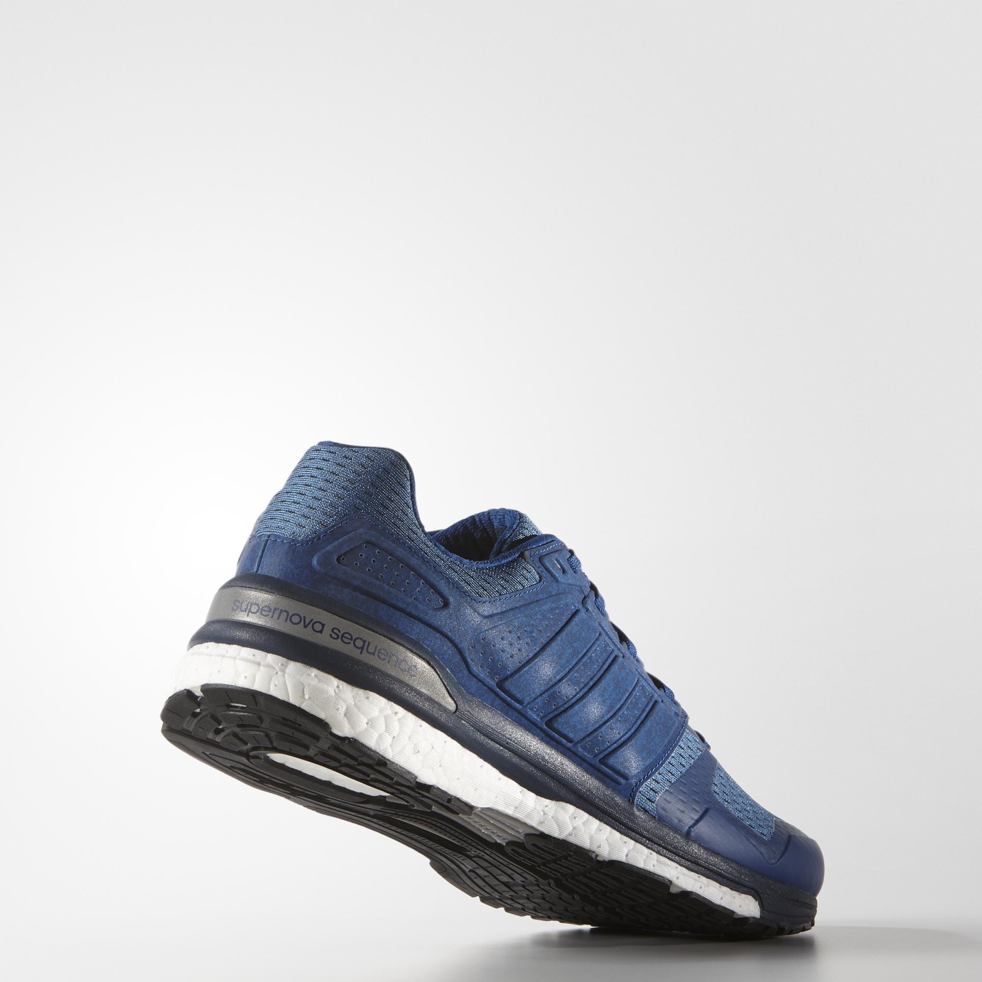 Adidas Mens Supernova Sequence Boost Running Shoes - Blue - Tennisnuts.com