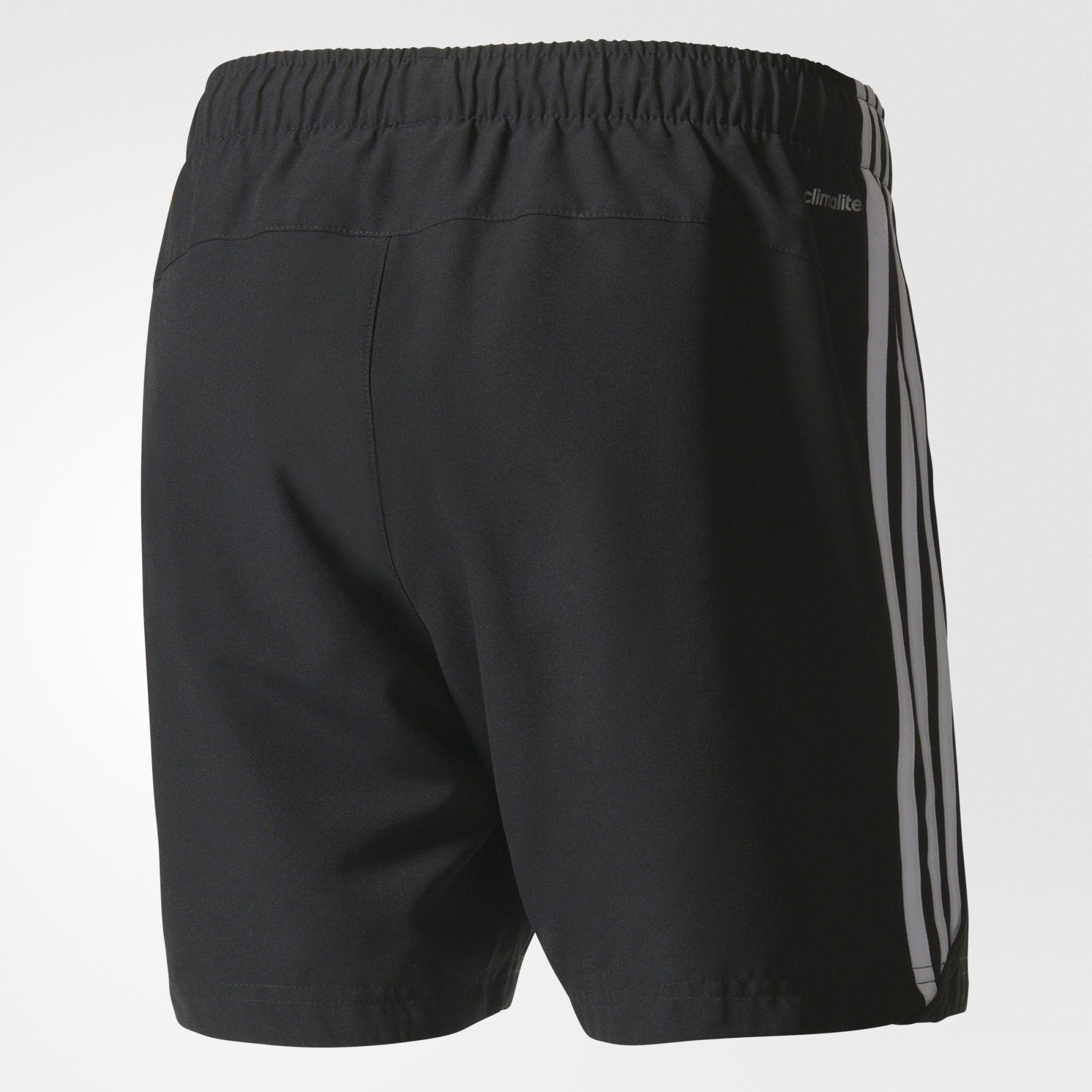 Adidas Mens Essential 3-Stripe Chelsea Shorts - Black - Tennisnuts.com