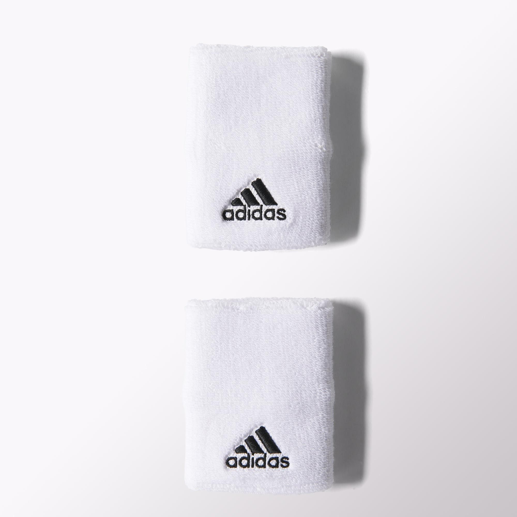 Adidas Tennis Large Wristbands - White - Tennisnuts.com