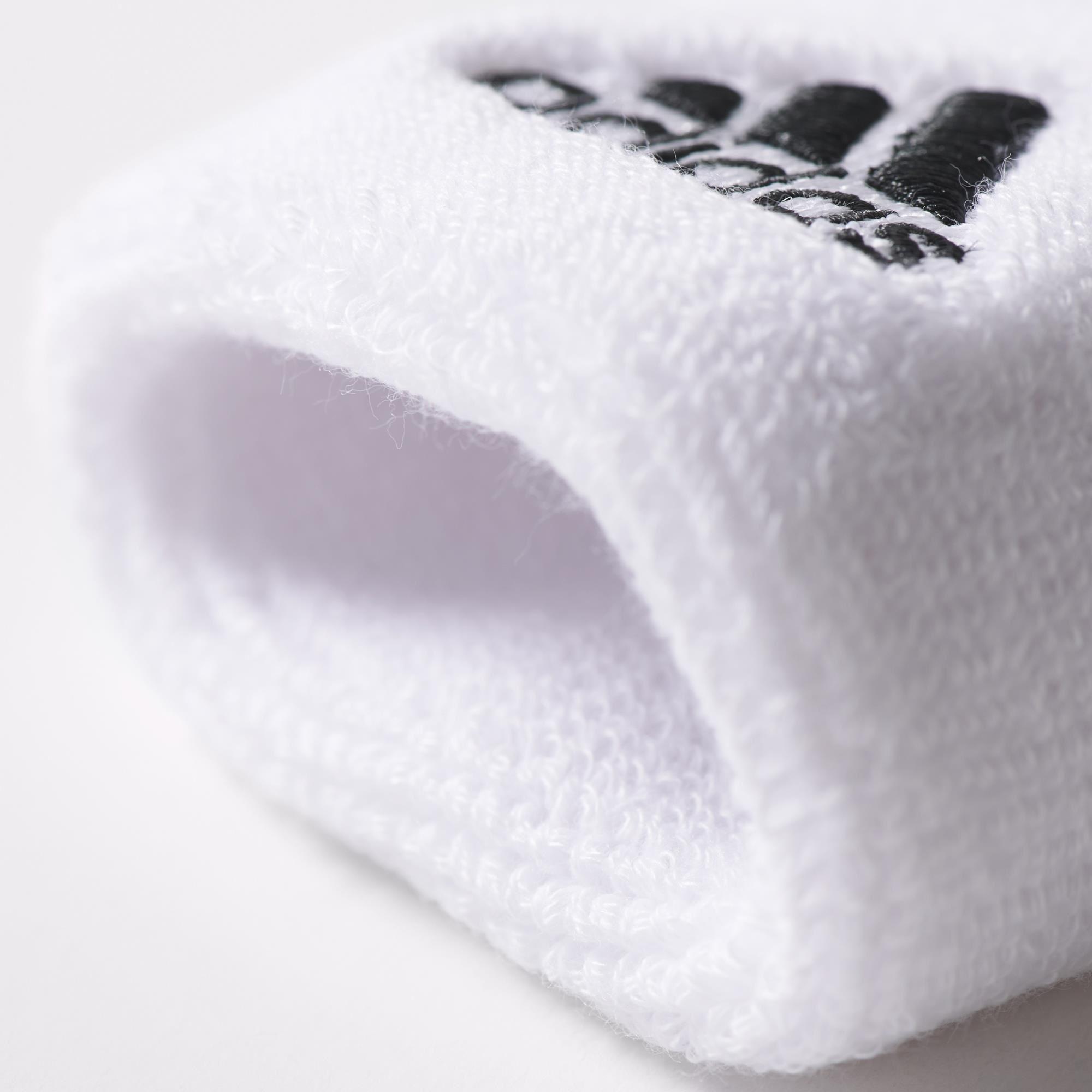 Adidas Tennis Large Wristbands - White - Tennisnuts.com