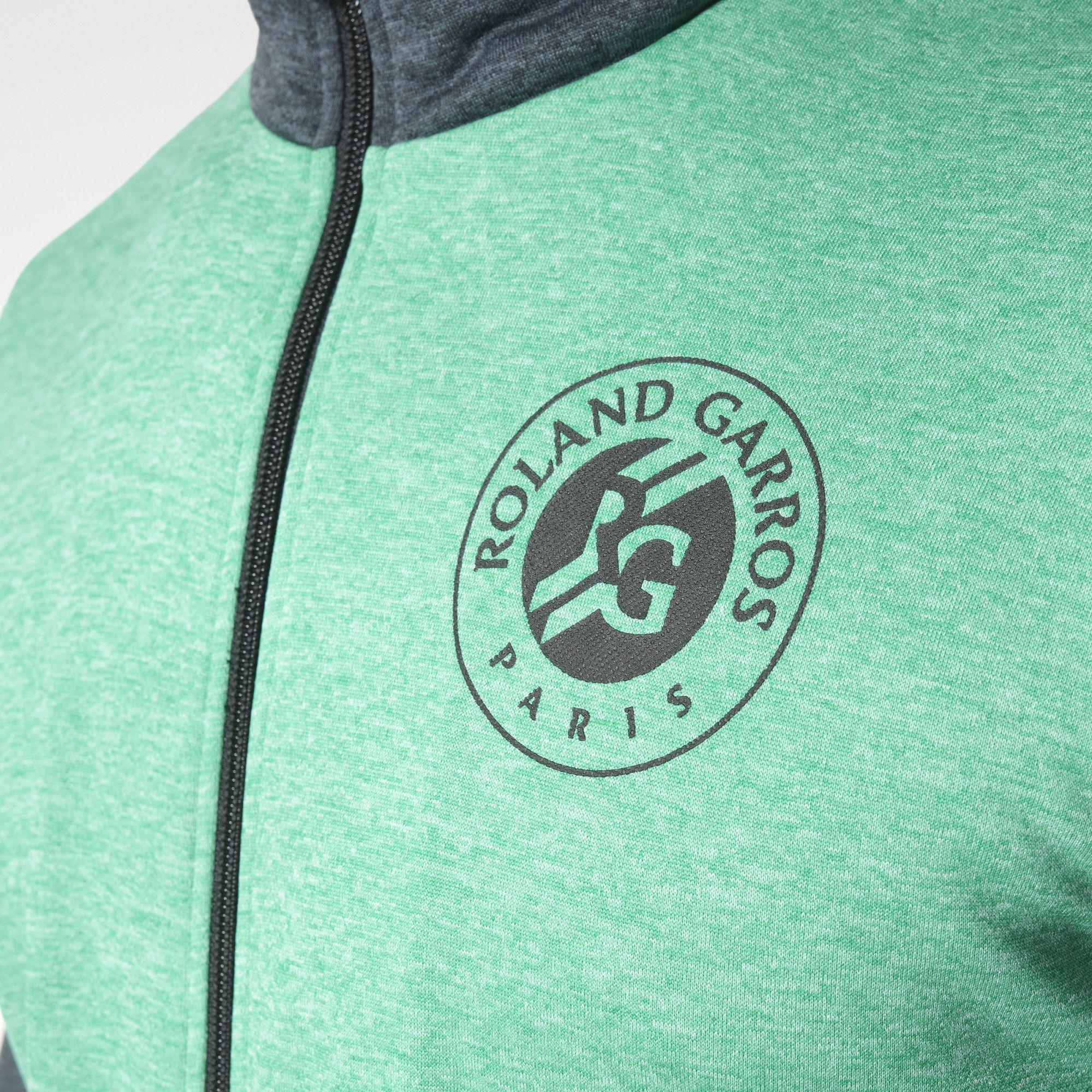 Adidas Mens Roland Garros Jacket - Green/Night Grey - Tennisnuts.com