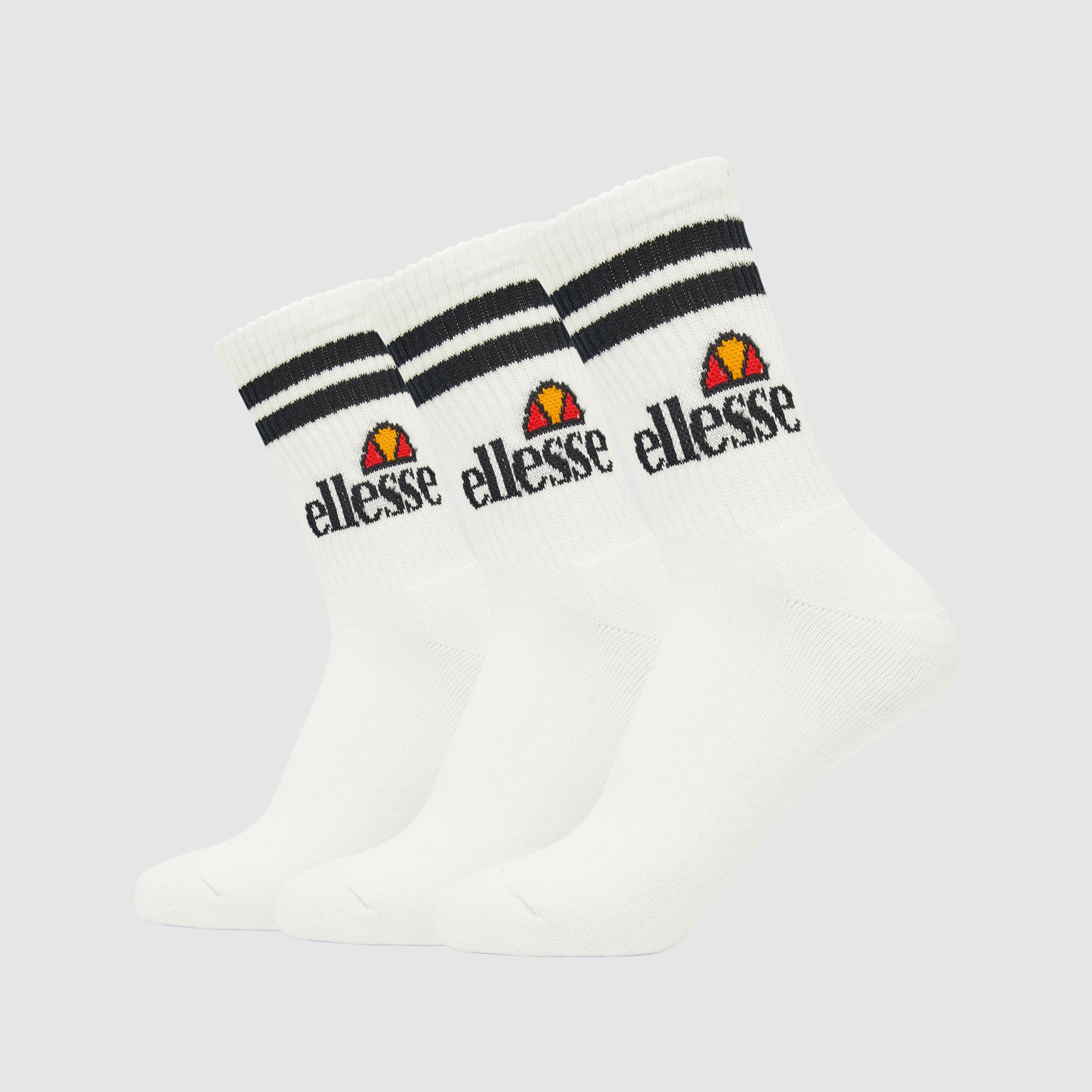 Ellesse Pullo Socks (3 Pairs) - White - Tennisnuts.com