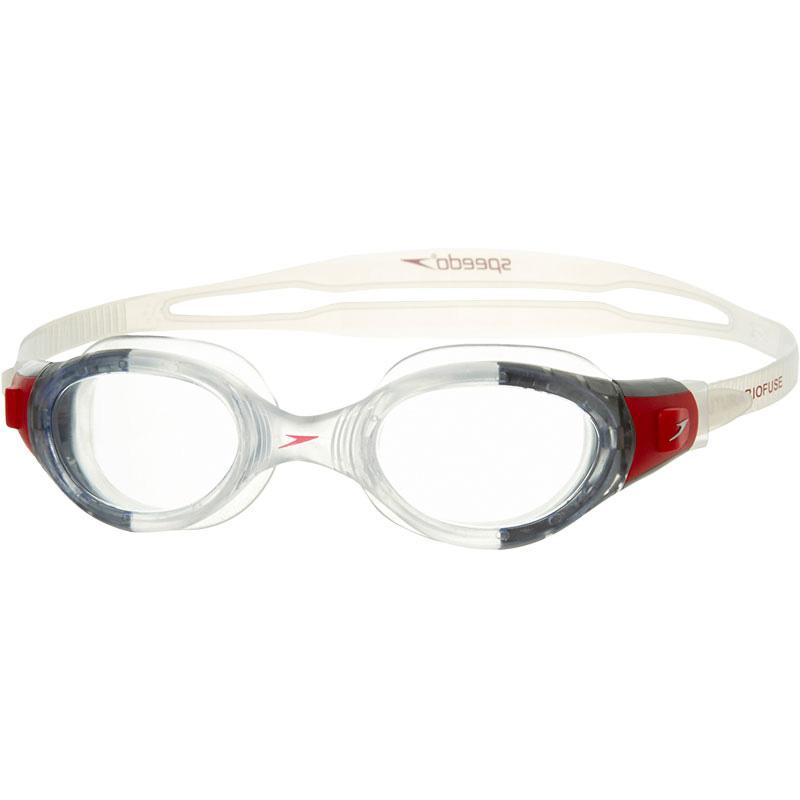 Speedo Future Biofuse Swim Goggles - Red/Clear - Tennisnuts.com