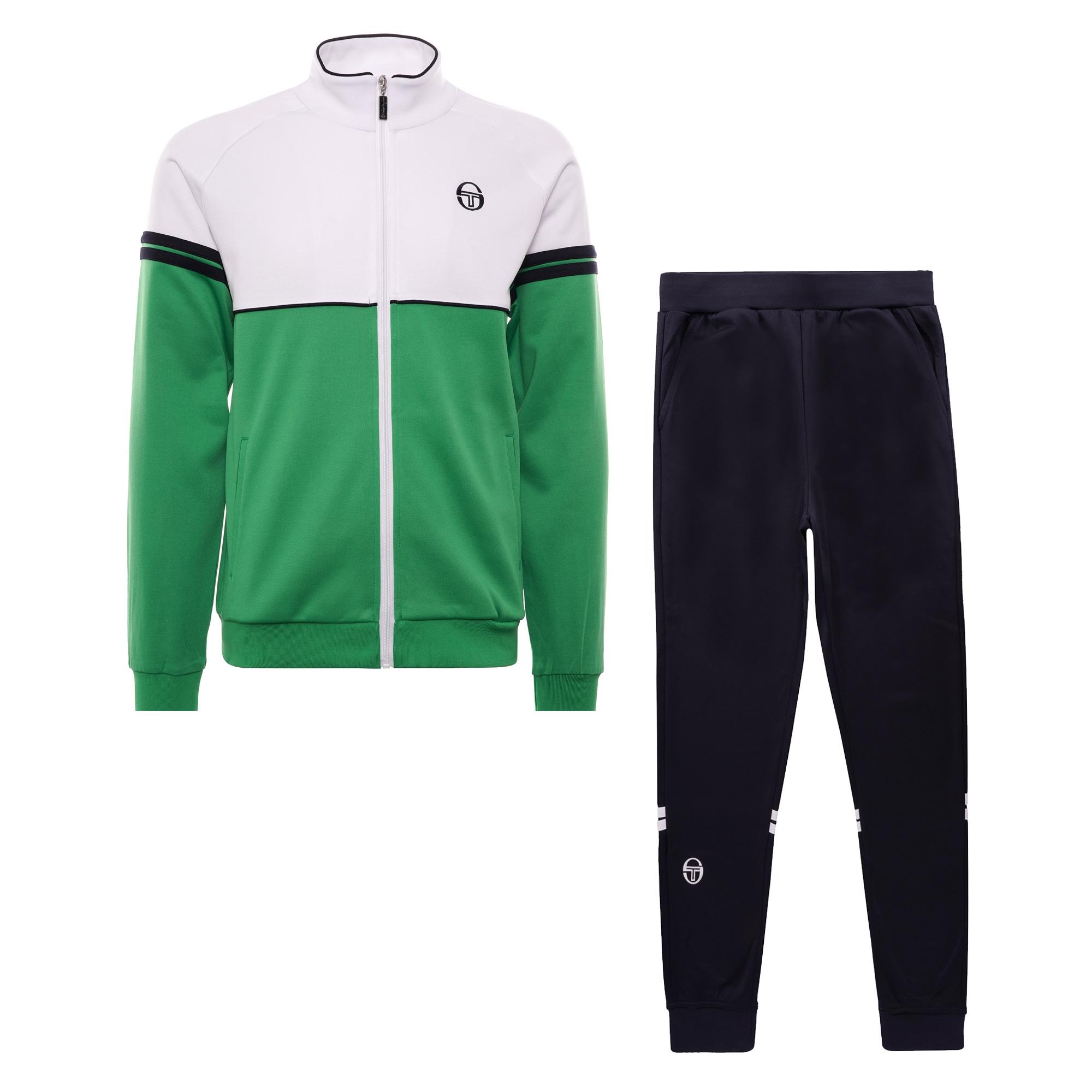 Sergio Tacchini Mens Orion Tracksuit - Green/Midnight Sky - Tennisnuts.com