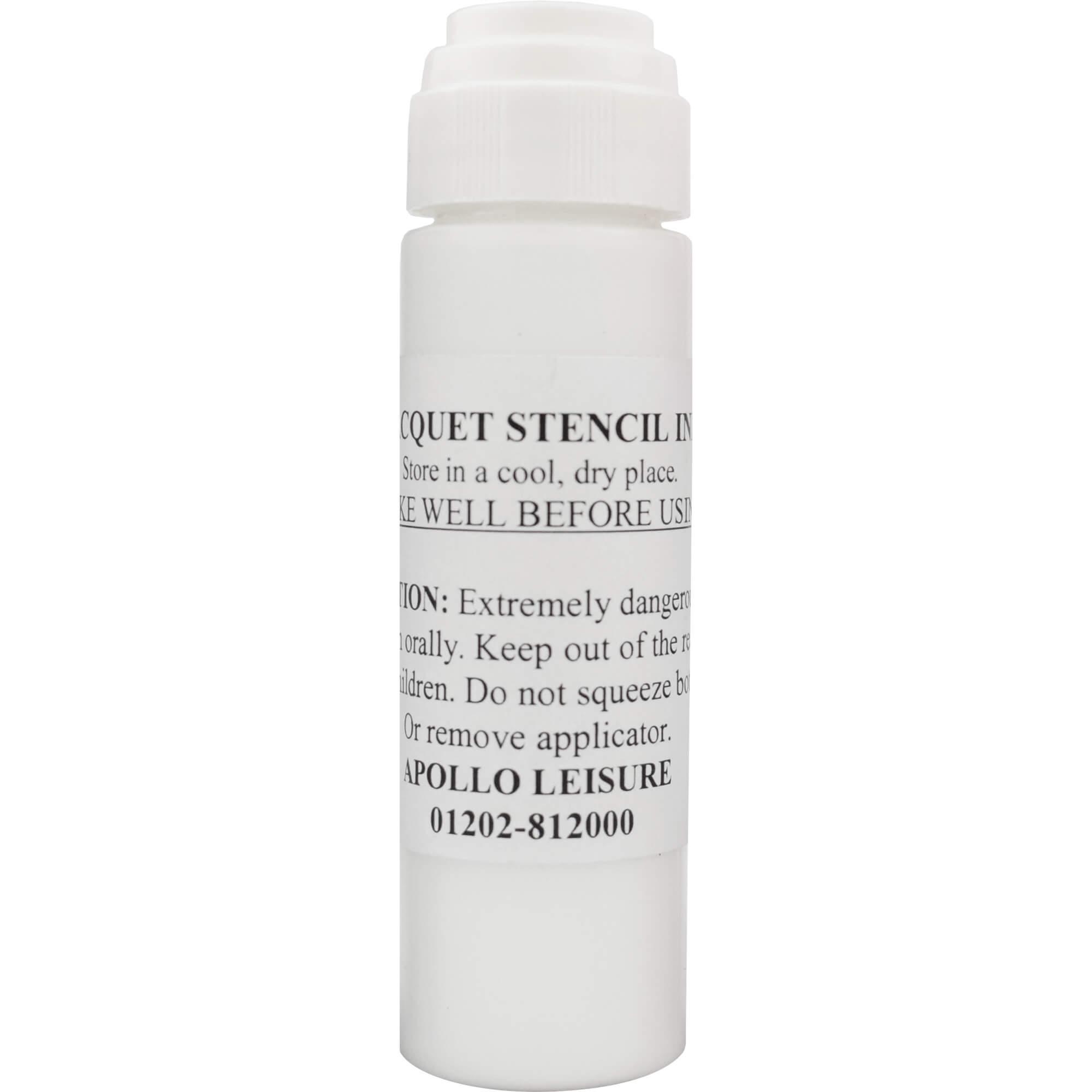 Apollo 38ml Stencil Ink - White - Tennisnuts.com
