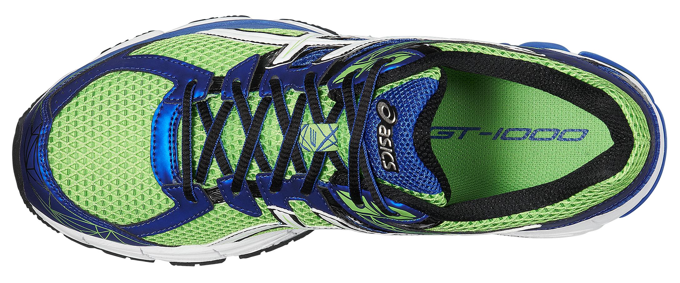 Asics Mens GT-1000 3 Running Shoes - Neon Green/Blue - Tennisnuts.com