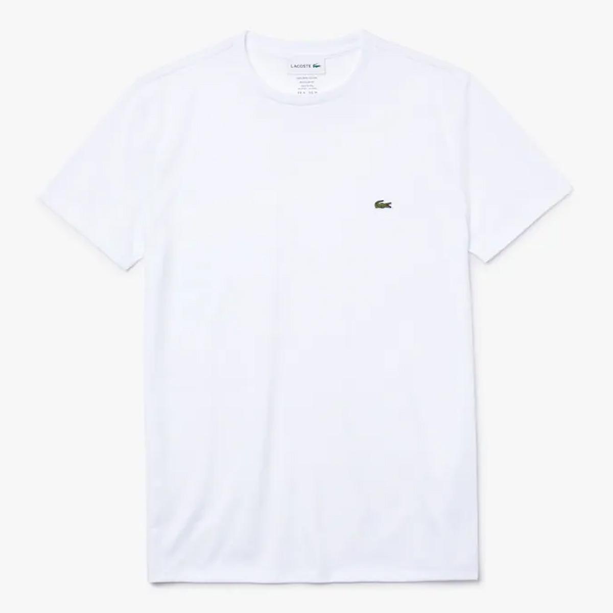 Lacoste Mens Jersey T-Shirt - White - Tennisnuts.com