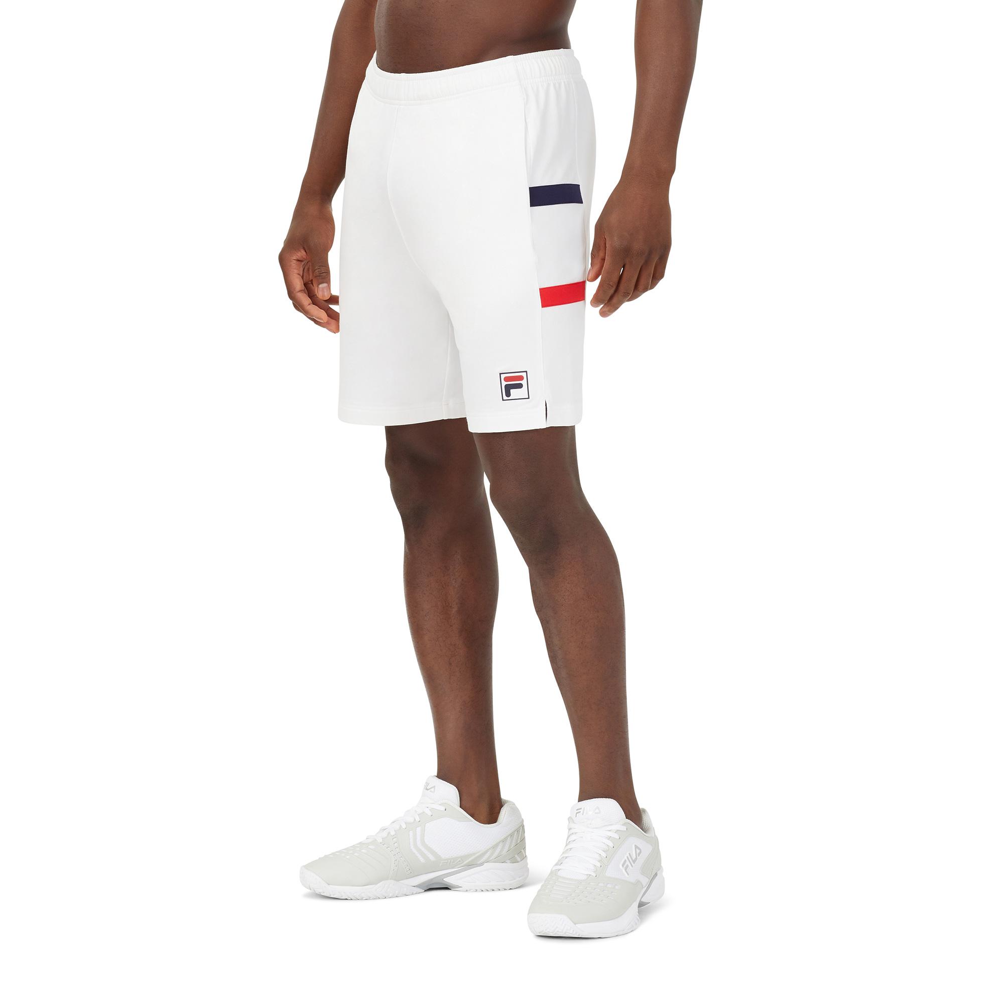 Fila Mens Tennis Short - White - Tennisnuts.com