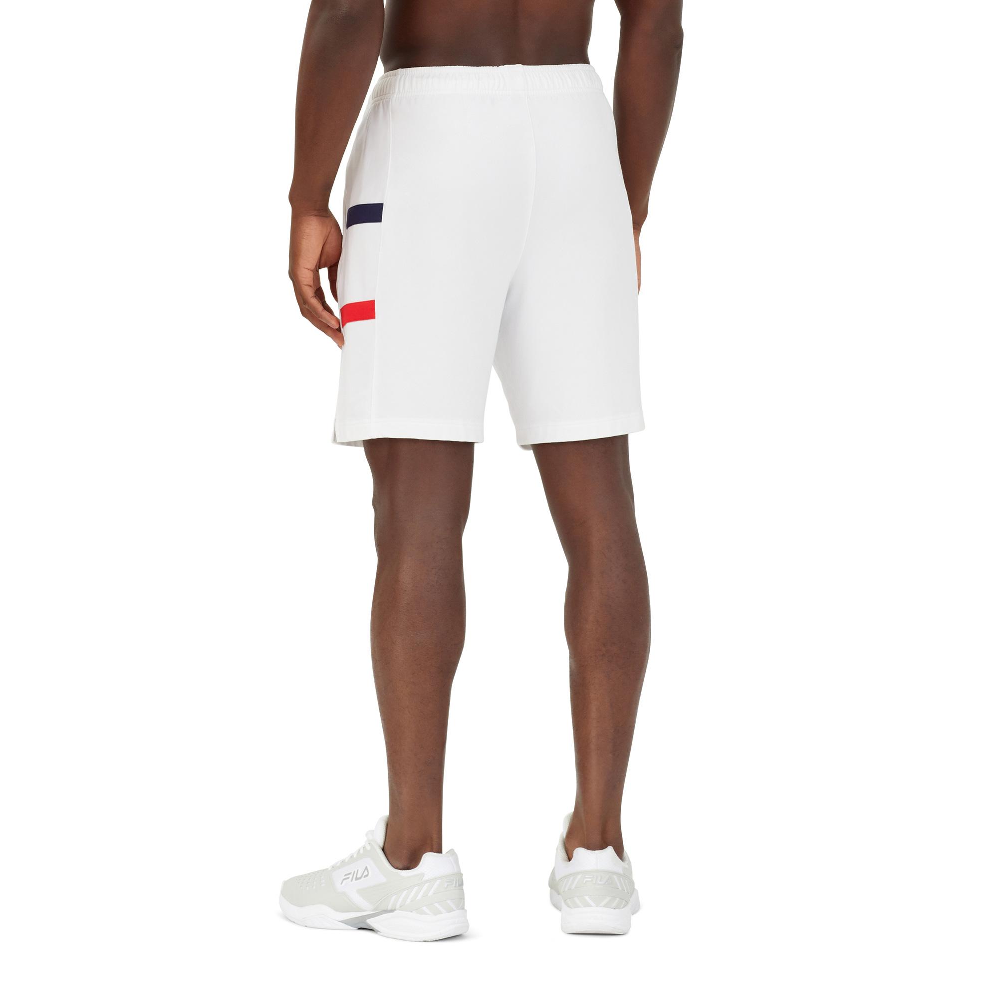 Fila Mens Tennis Short - White - Tennisnuts.com