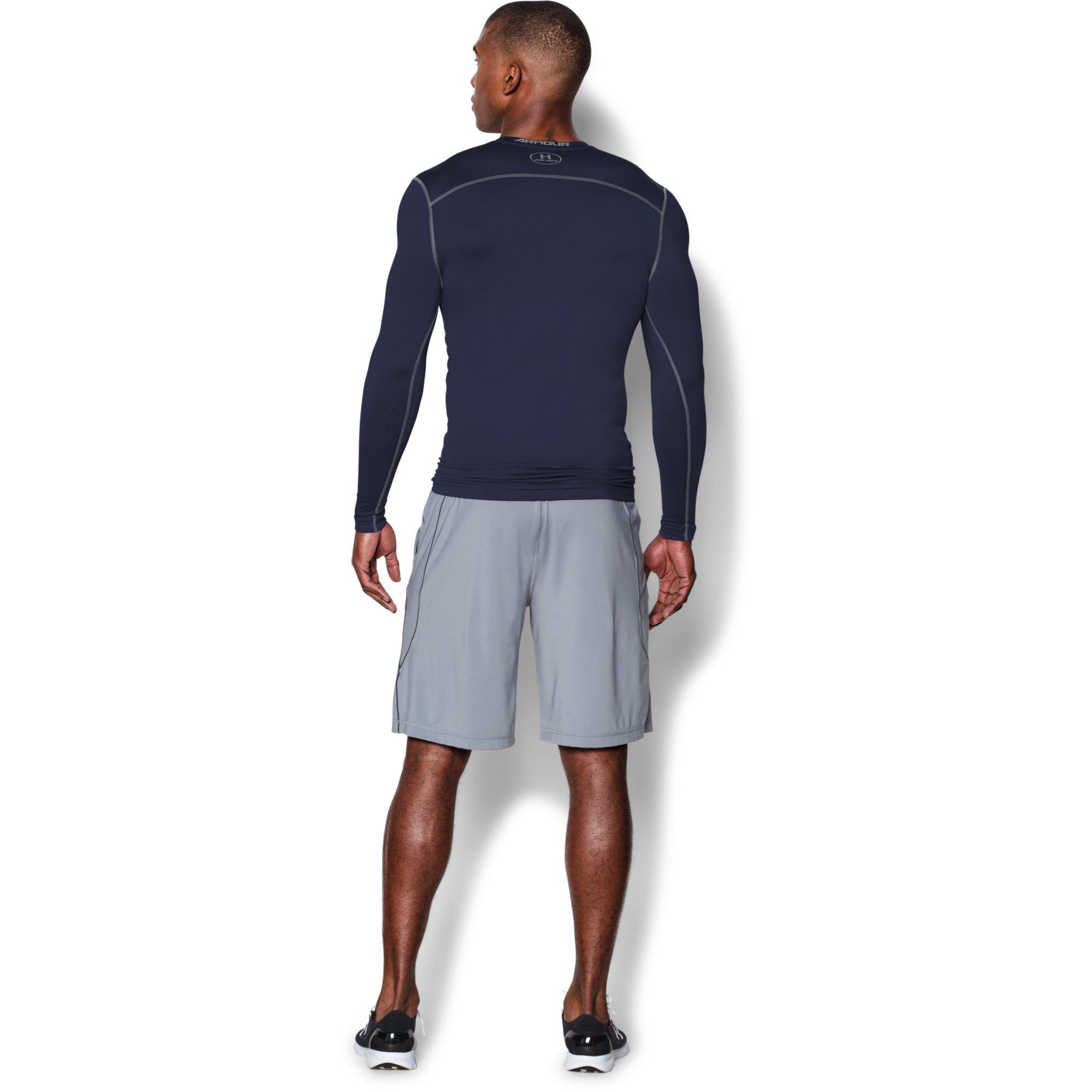 Under Armour Mens ColdGear Compression Crew - Navy - Tennisnuts.com