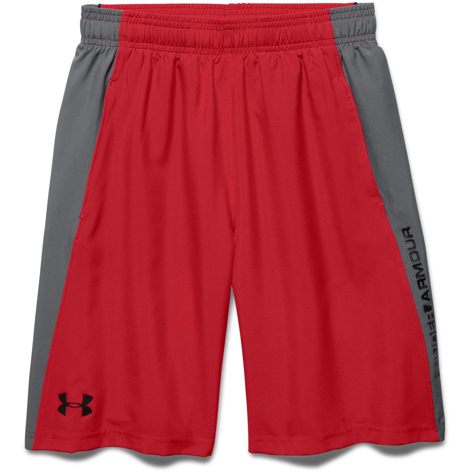 Under Armour Boys Skill Woven Shorts - Red - Tennisnuts.com
