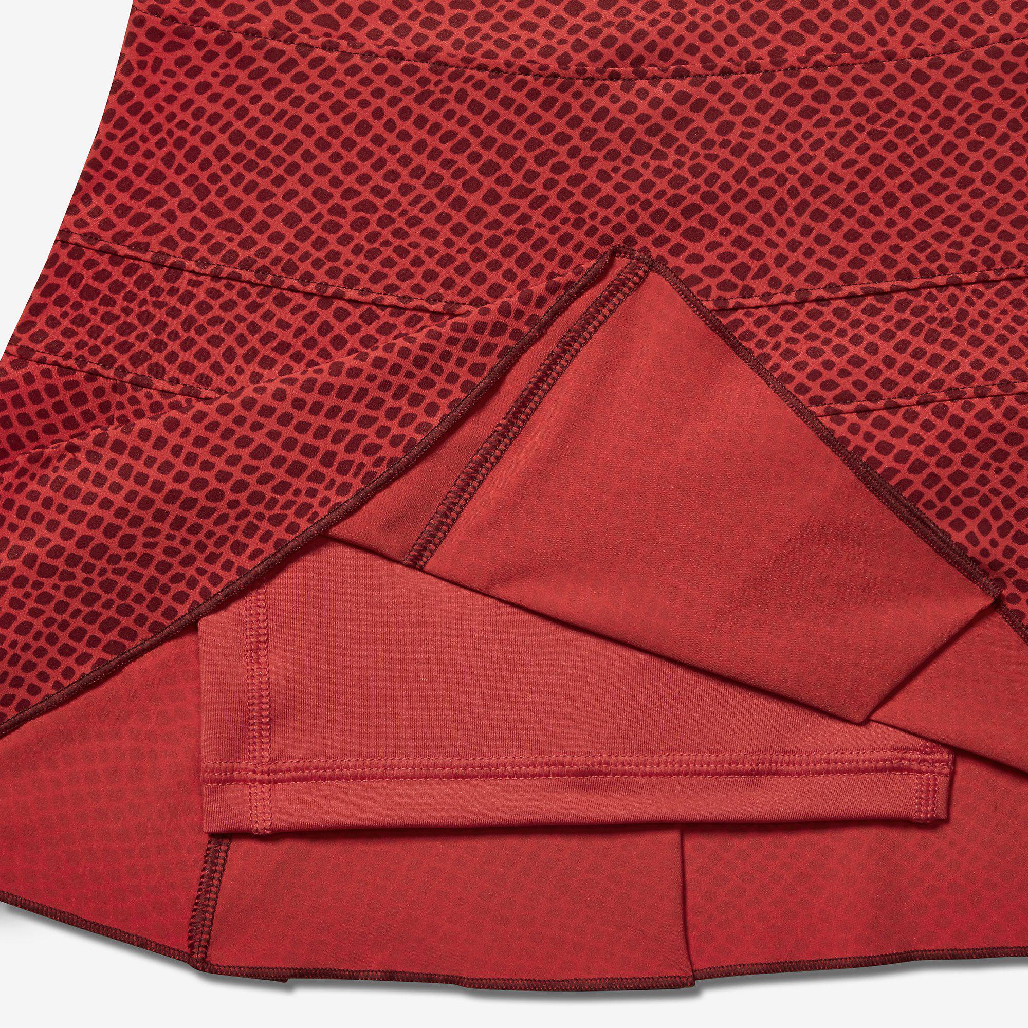 Nike Womens Victory Printed Skort - University Red/Black - Tennisnuts.com