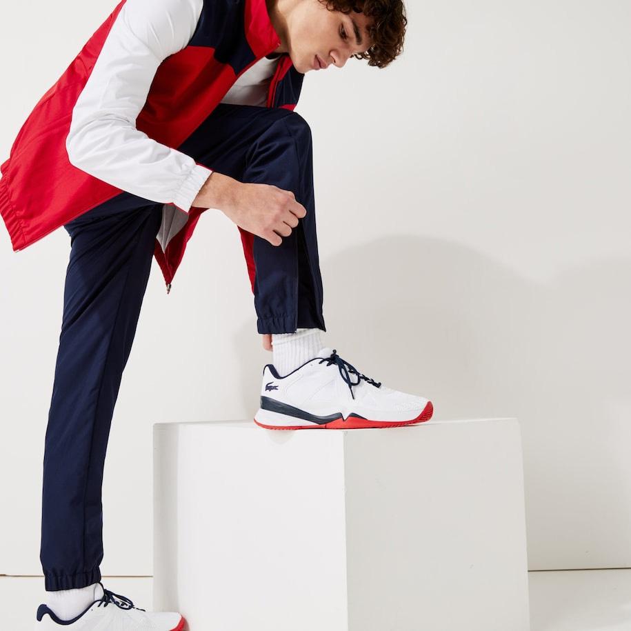 Lacoste Mens Sport Colourblock Tracksuit - Red/White/Navy - Tennisnuts.com