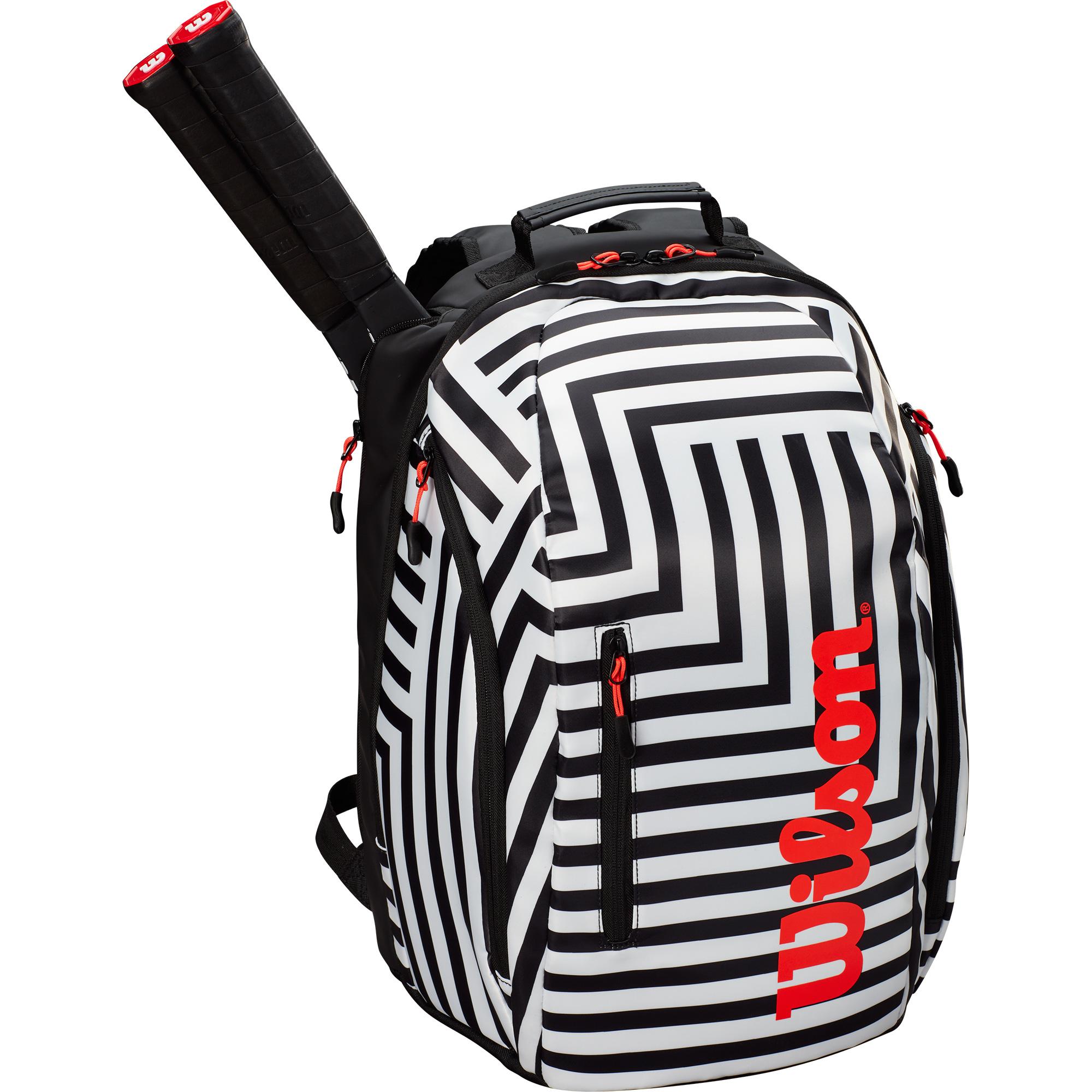 Wilson Super Tour Bold Edition Backpack - Black/White - Tennisnuts.com